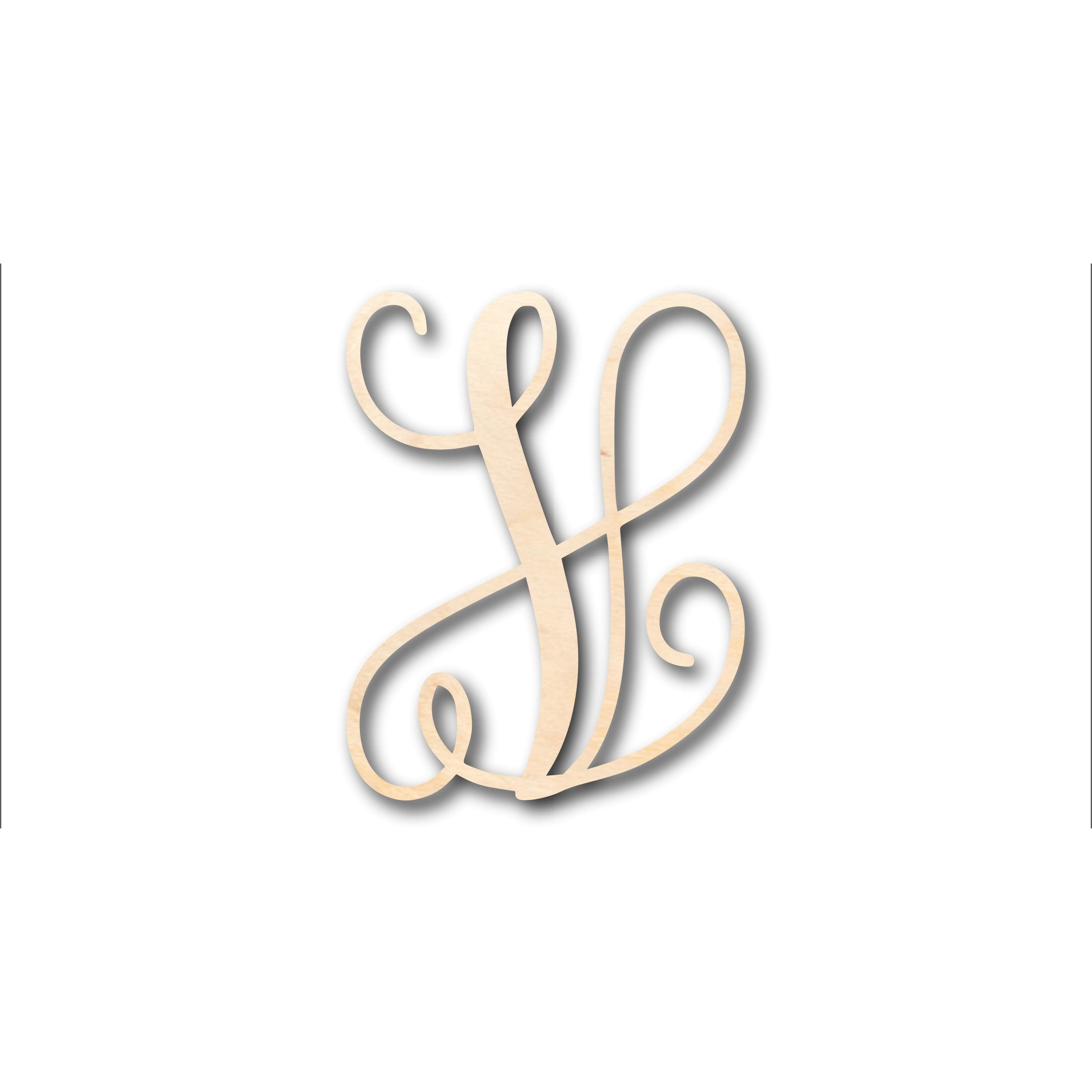 Unfinished Wood Monogram V Shape - Craft - up to 46" DIY 6" / 1/2 ...
