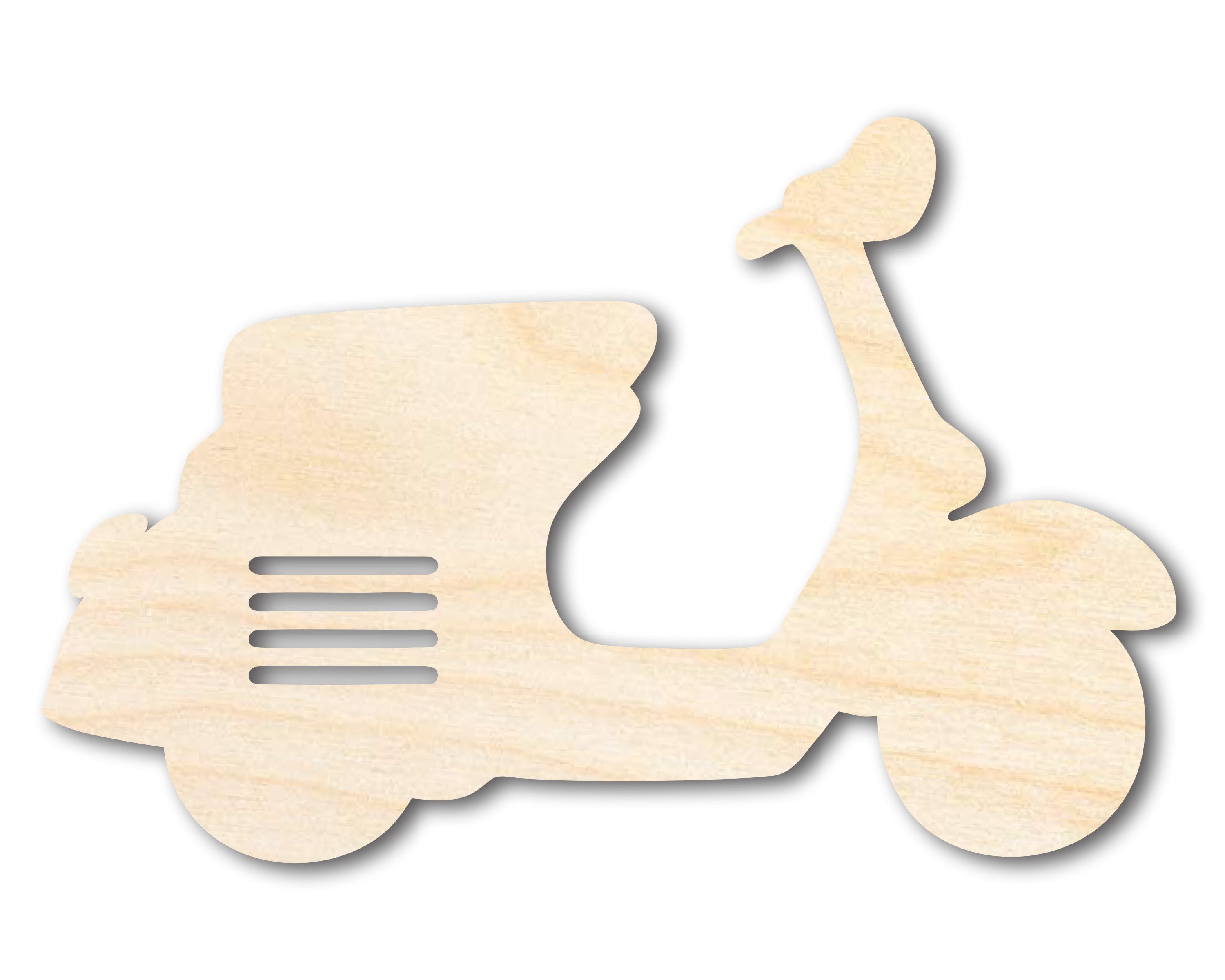 Unfinished Wood Moped Shape | DIY Craft Cutout | up to 46" DIY 20" / 3/ ...