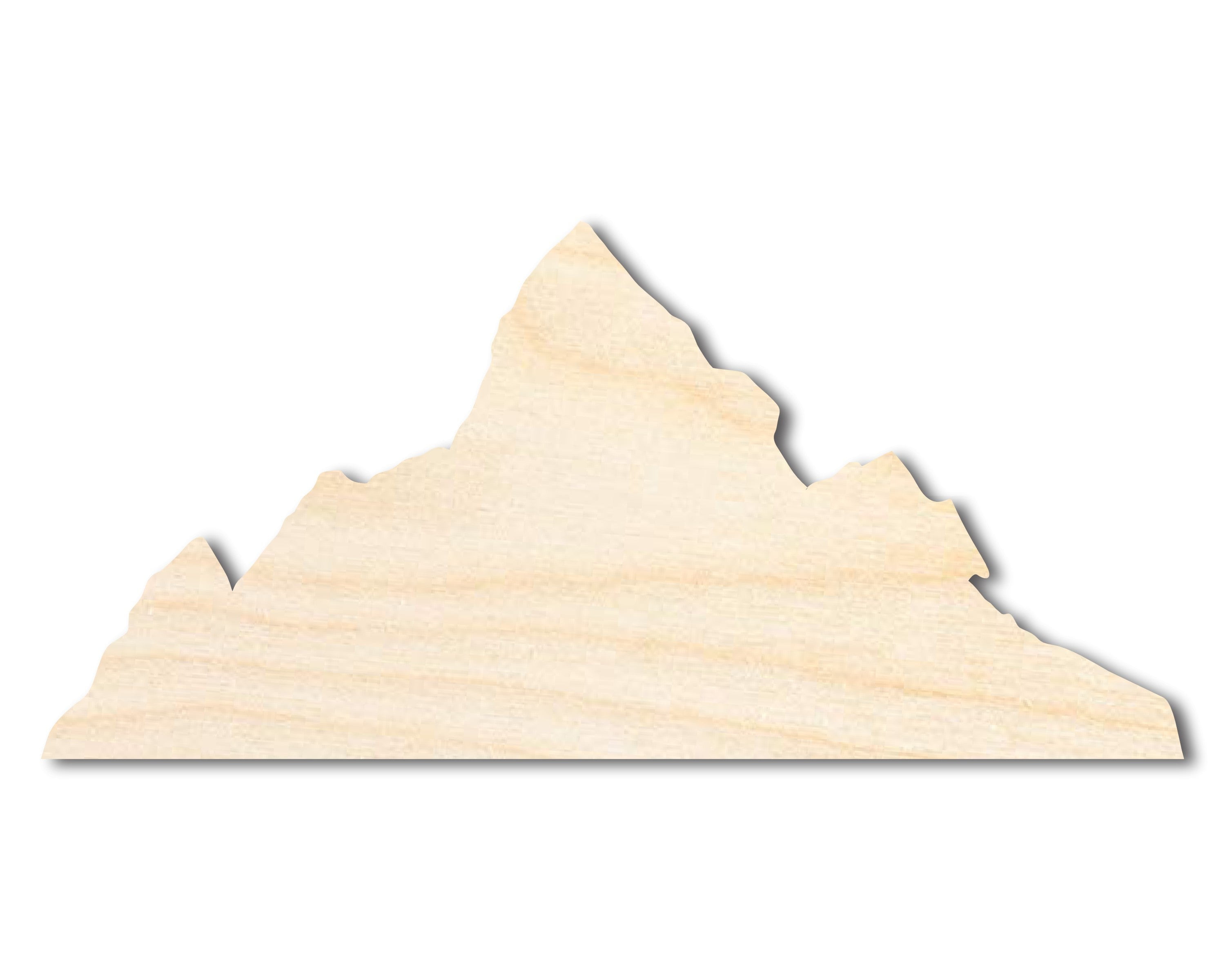 Unfinished Wood Mount Everest Shape | DIY Craft Cutout | up to 46" DIY ...