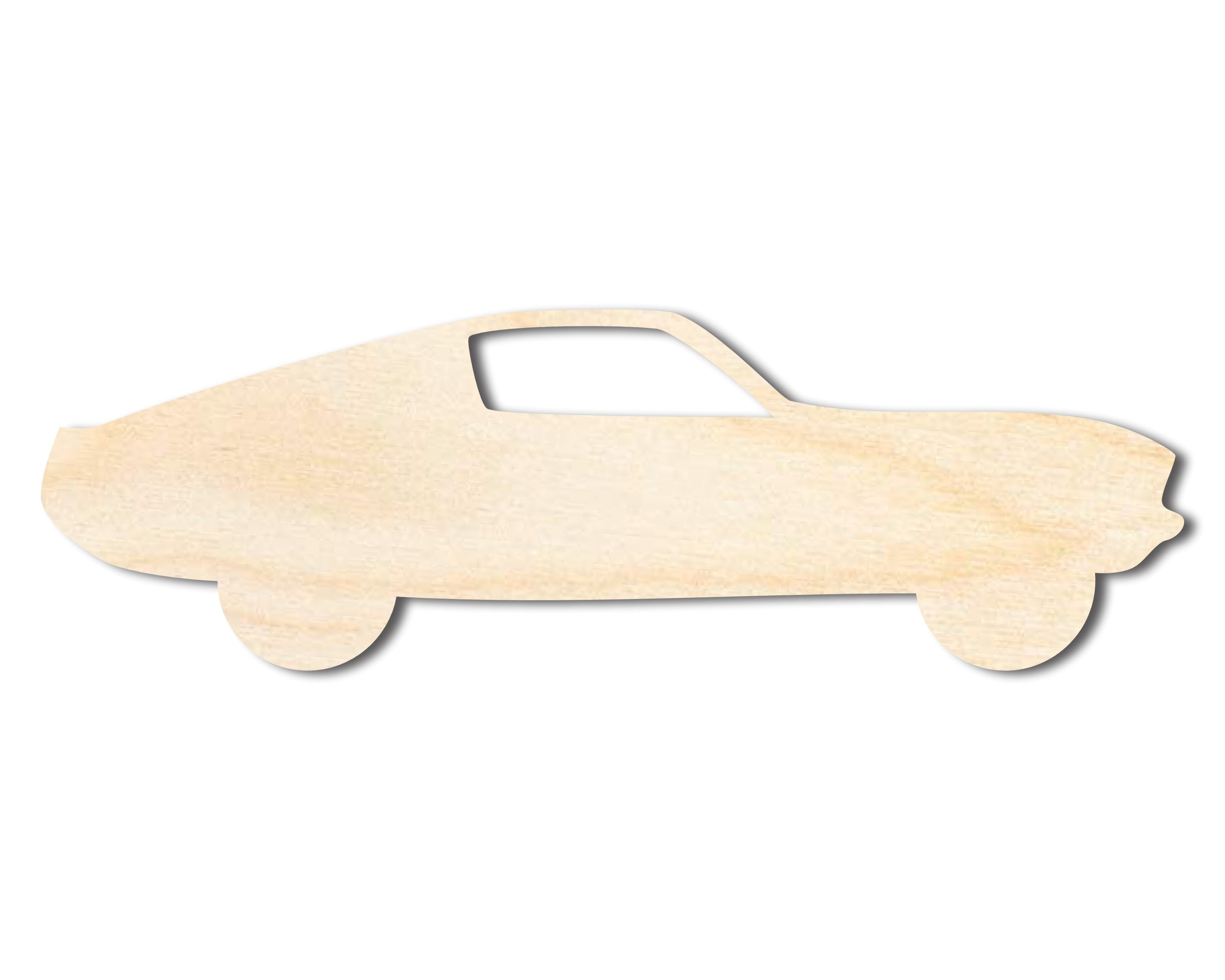 Unfinished Wood Muscle Car Shape - Car Craft - up to 46" DIY 12" / 1/8 ...