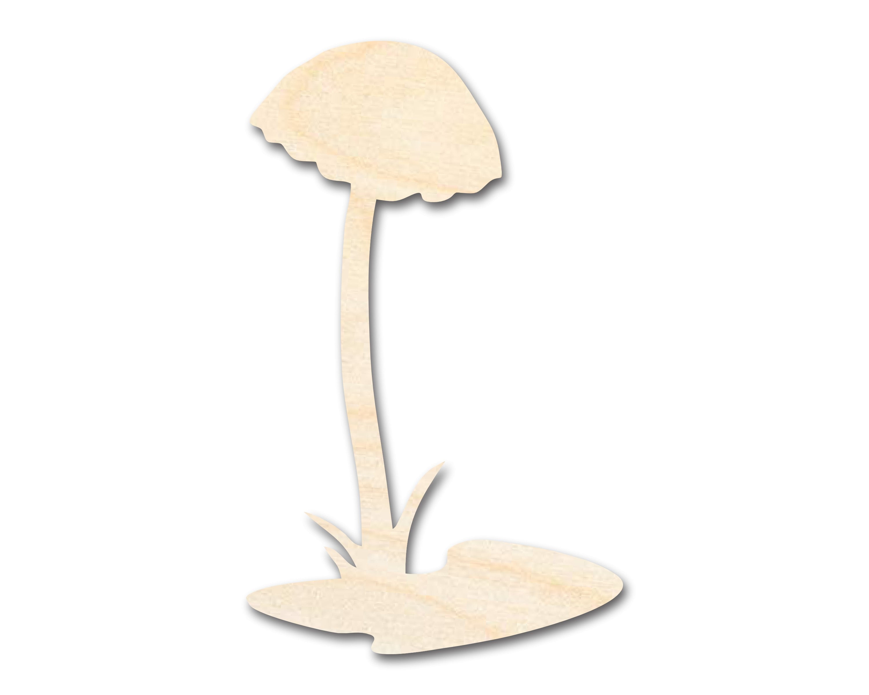 Unfinished Wood Mushroom Shape - Craft - up to 46" 5" / 1/8" - Walmart.com