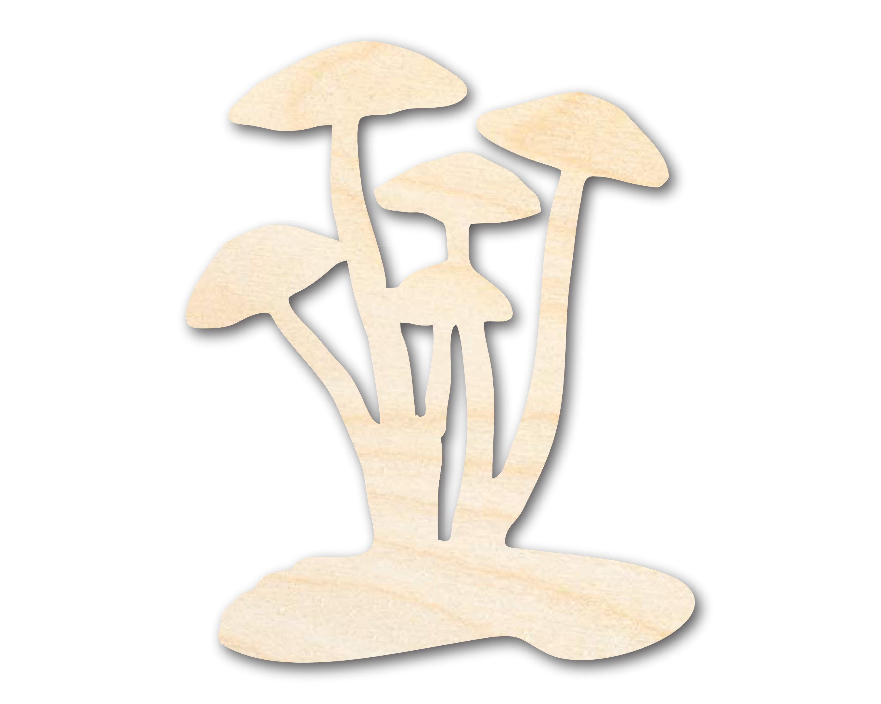 Unfinished Wood Mushrooms Shape - Craft - up to 36" 46" / 3/4 ...