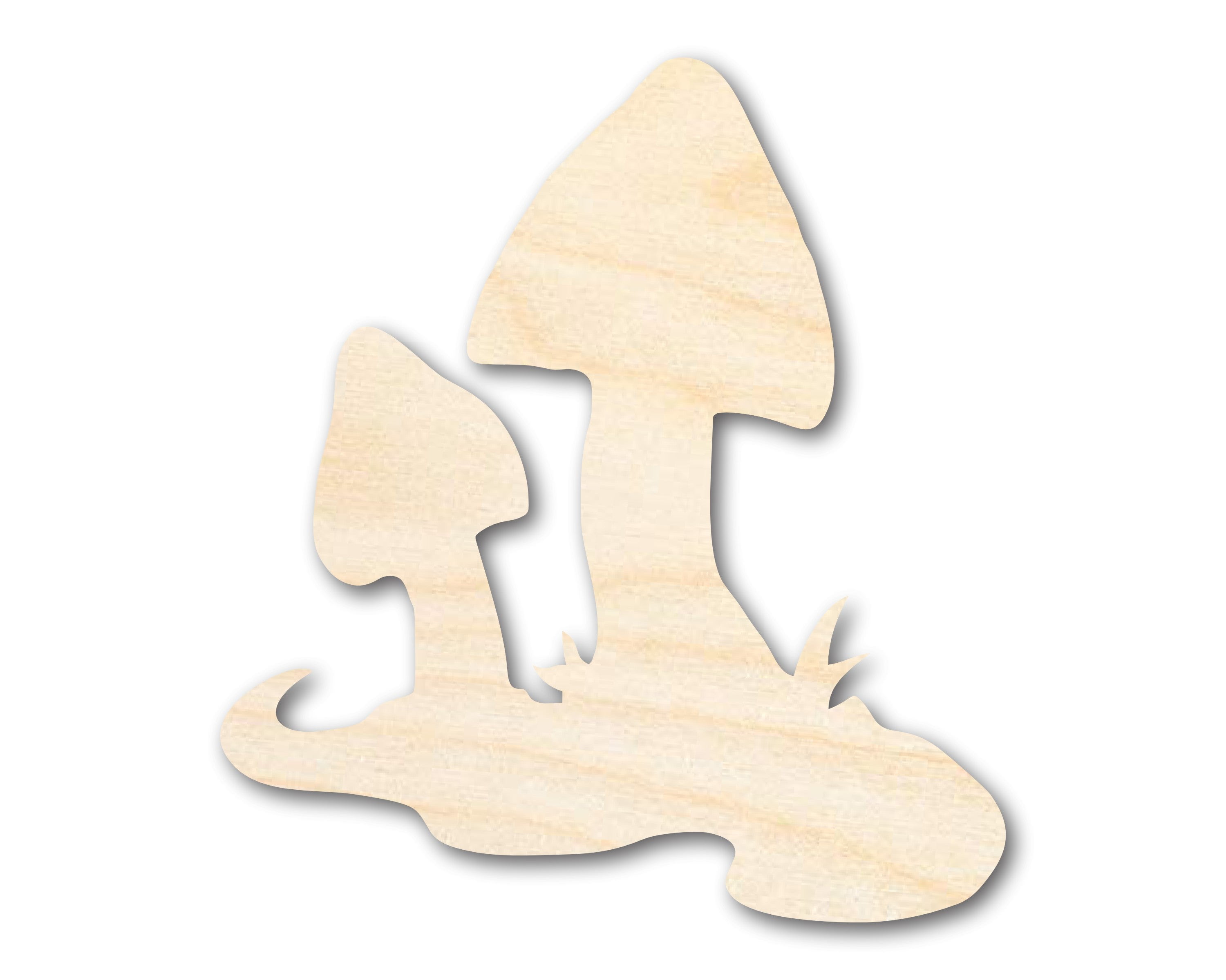Unfinished Wood Mushrooms Shape - Craft - up to 46" 6" / 1/4" - Walmart.com
