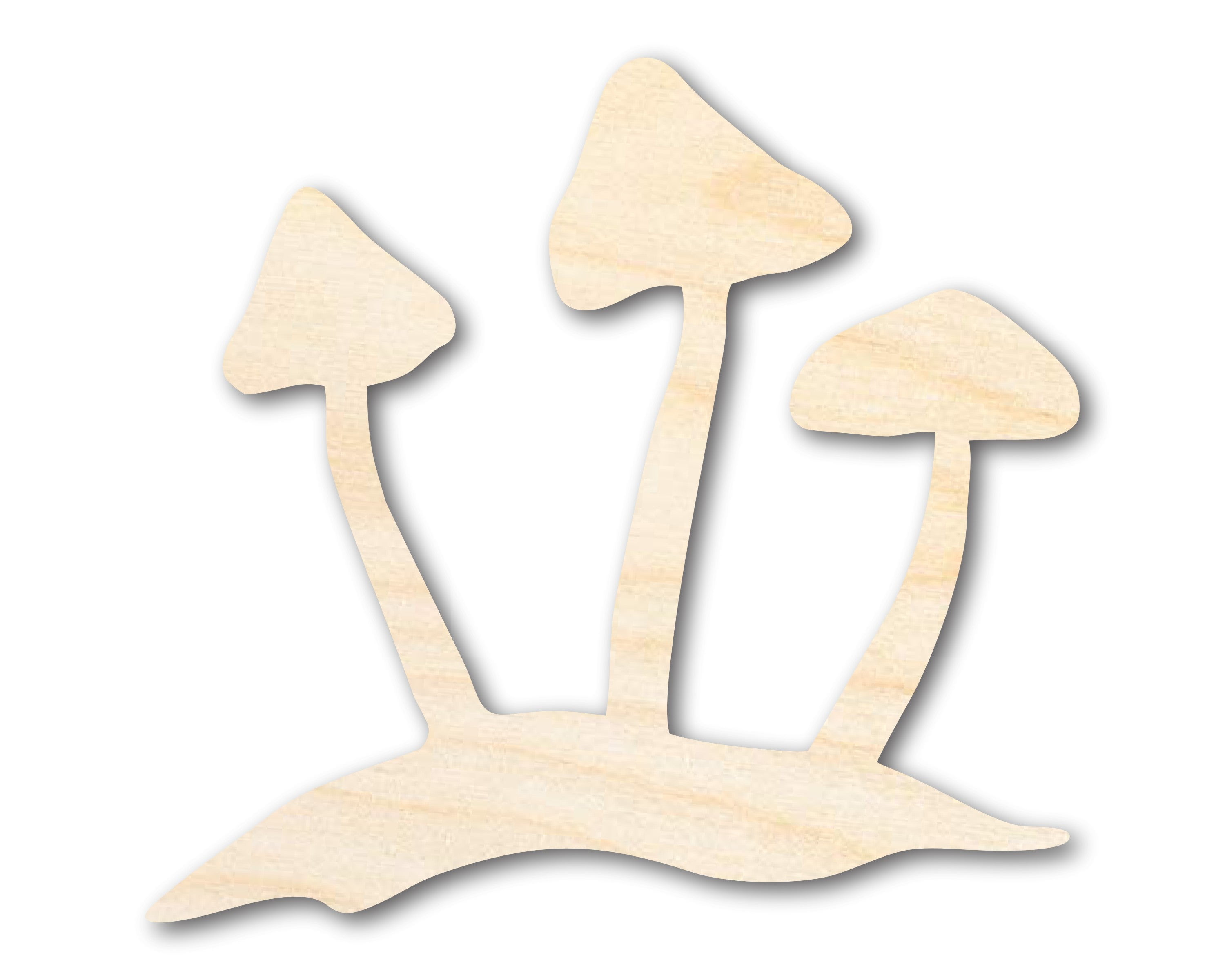 Unfinished Wood Mushrooms Shape - Craft - up to 46" 8" / 1/4" - Walmart.com