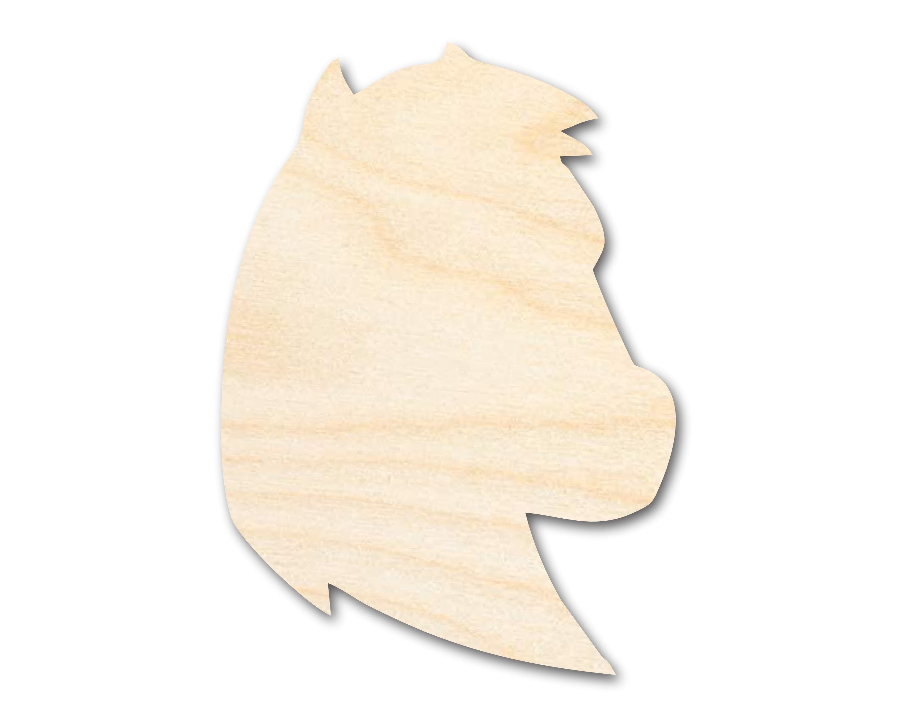 Unfinished Wood Mustang Mascot Shape | DIY Craft Cutout | up to 46" DIY ...