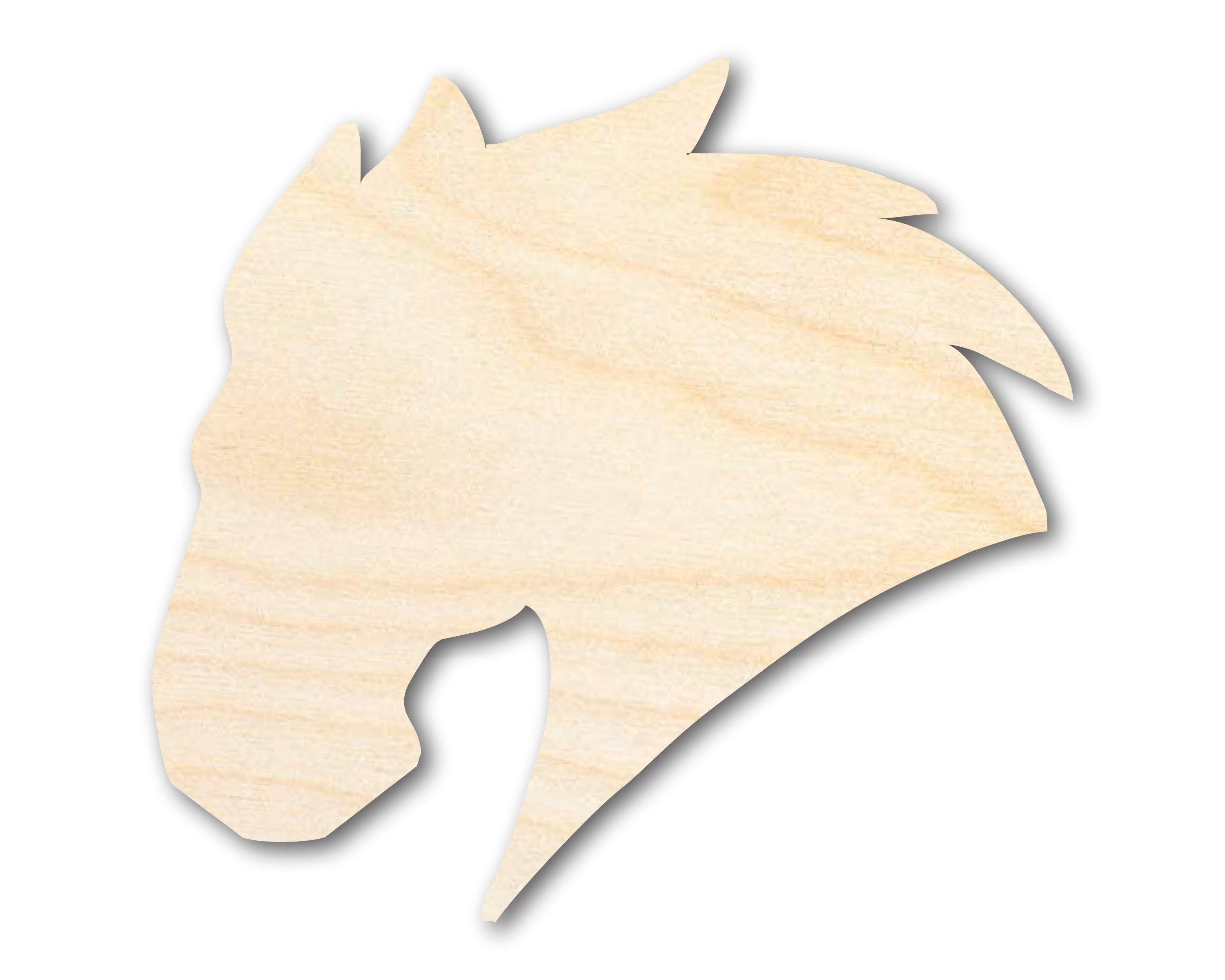 Unfinished Wood Mustang Mascot Shape | DIY Craft Cutout | up to 46" DIY ...
