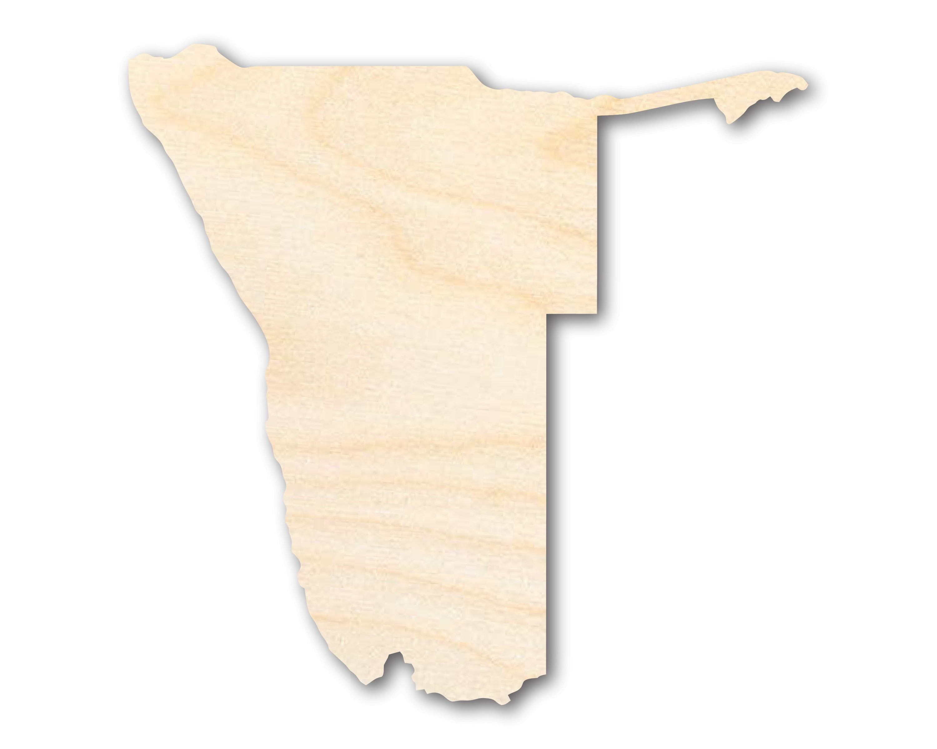 Unfinished Wood Namibia Shape - South Africa Craft - up to 46" DIY 12 ...