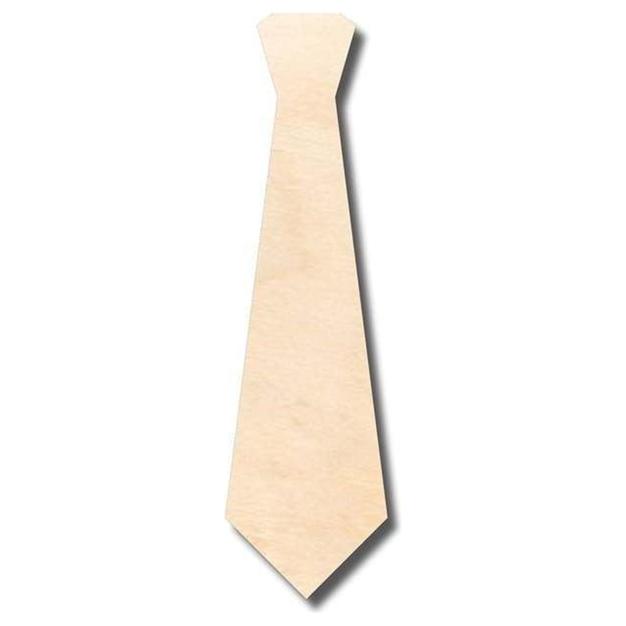 Unfinished Wood Neck Tie Shape - Craft - up to 46