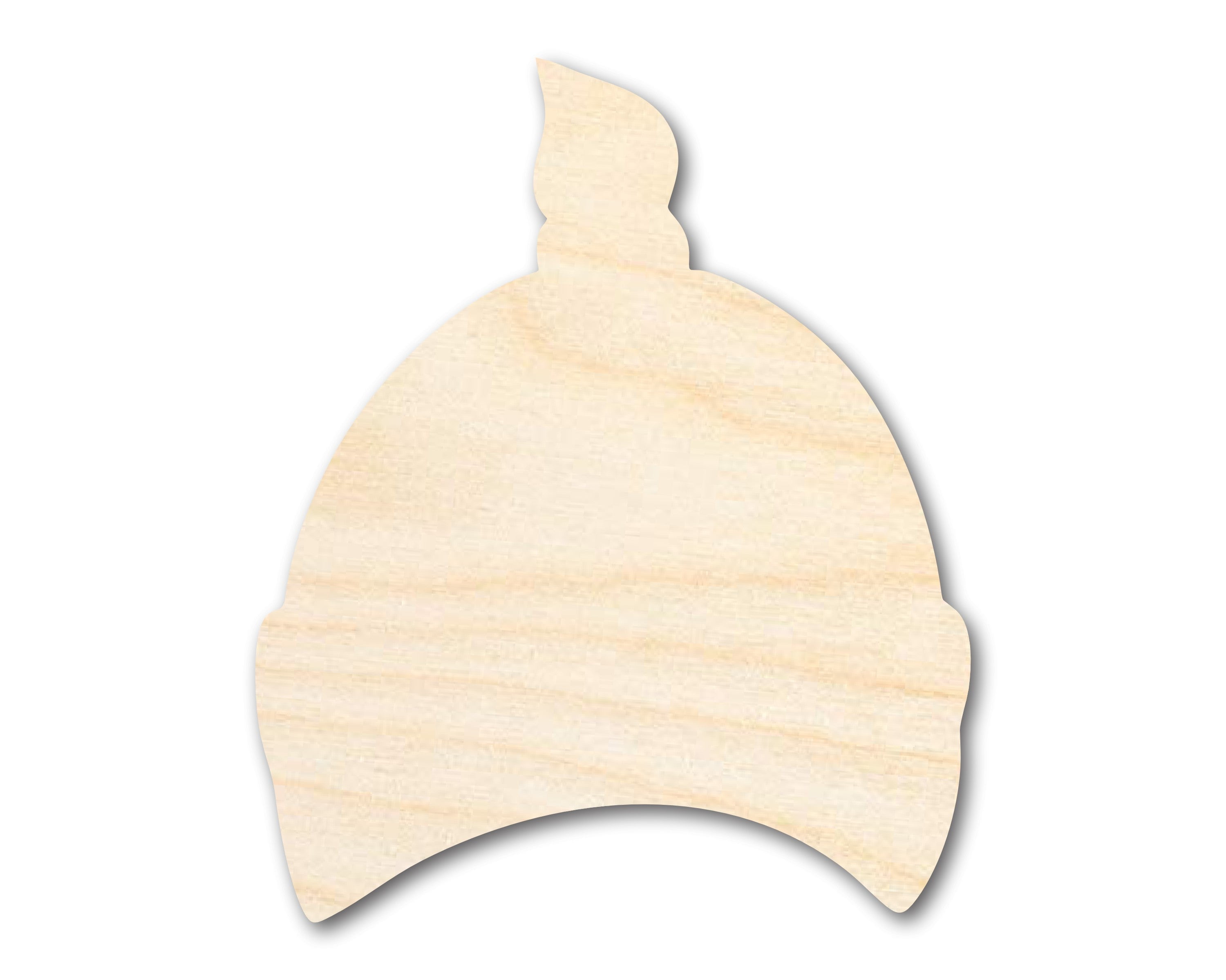 Unfinished Wood Newborn Baby Hat Shape | DIY Craft Cutout | up to 46 ...