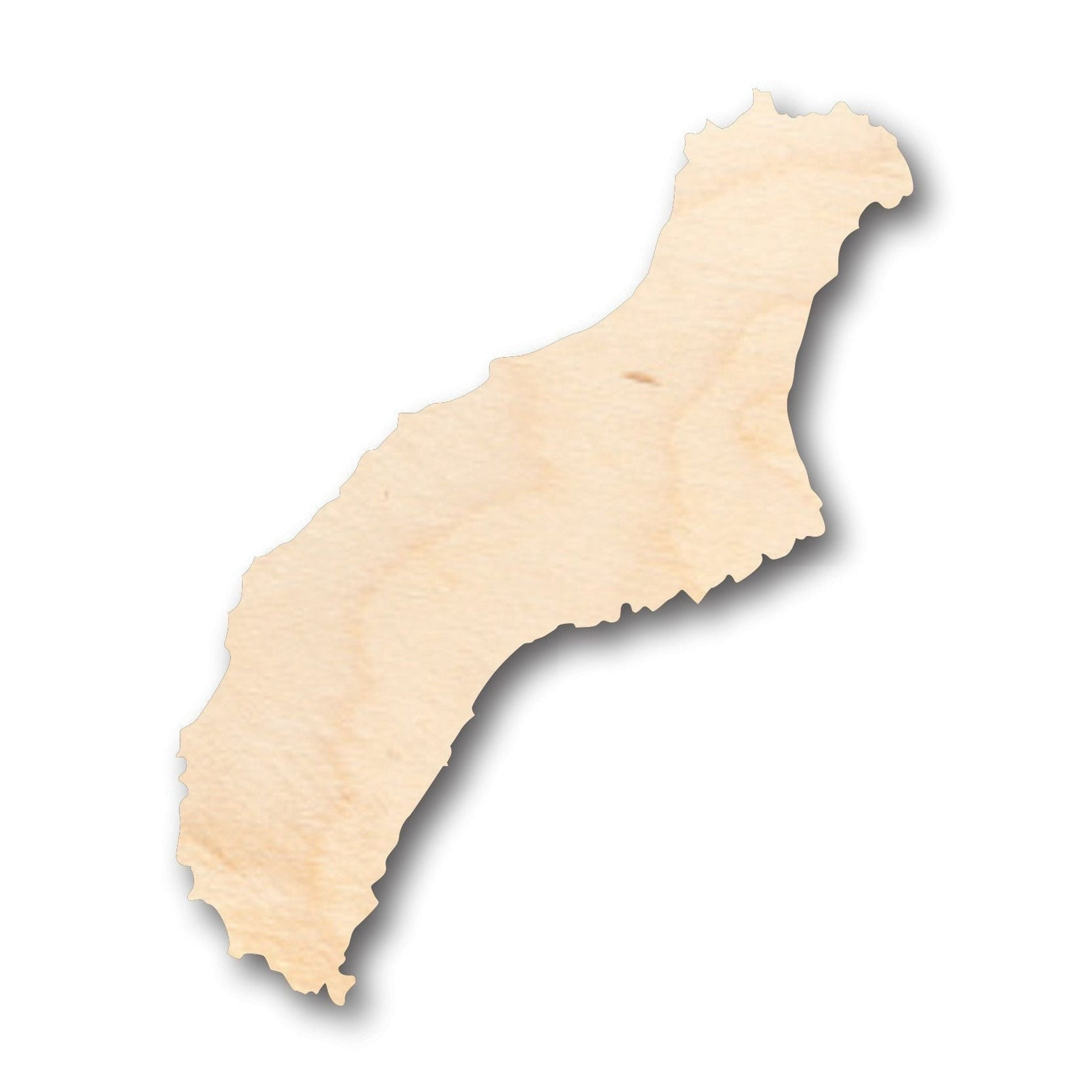 Unfinished Wood Niihau Hawaiian Island Shape - Craft - up to 46" DIY 20 ...