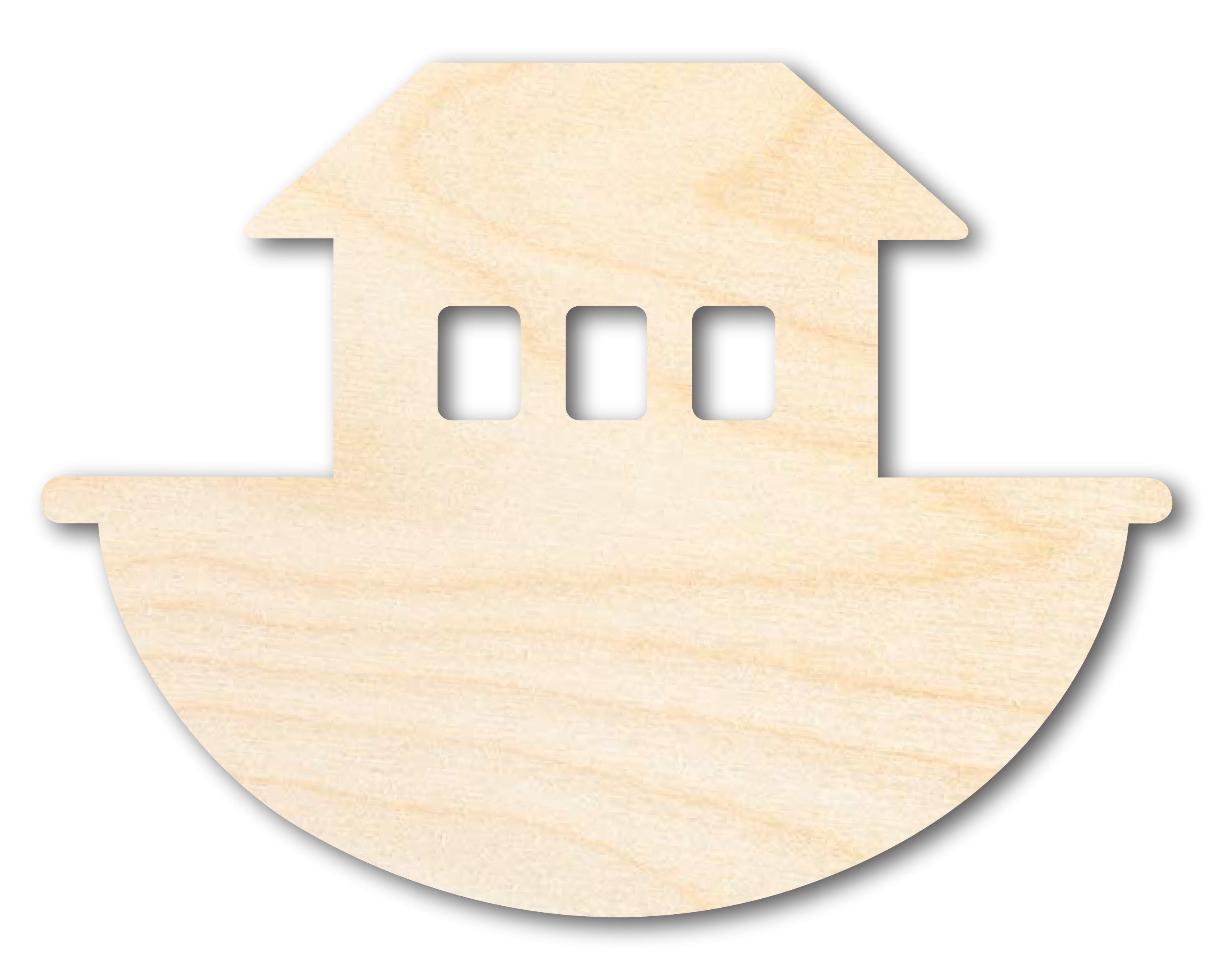 24 Hour Crafts Unfinished Wooden Noah's Ark Cutout DIY - Craft Shape up ...