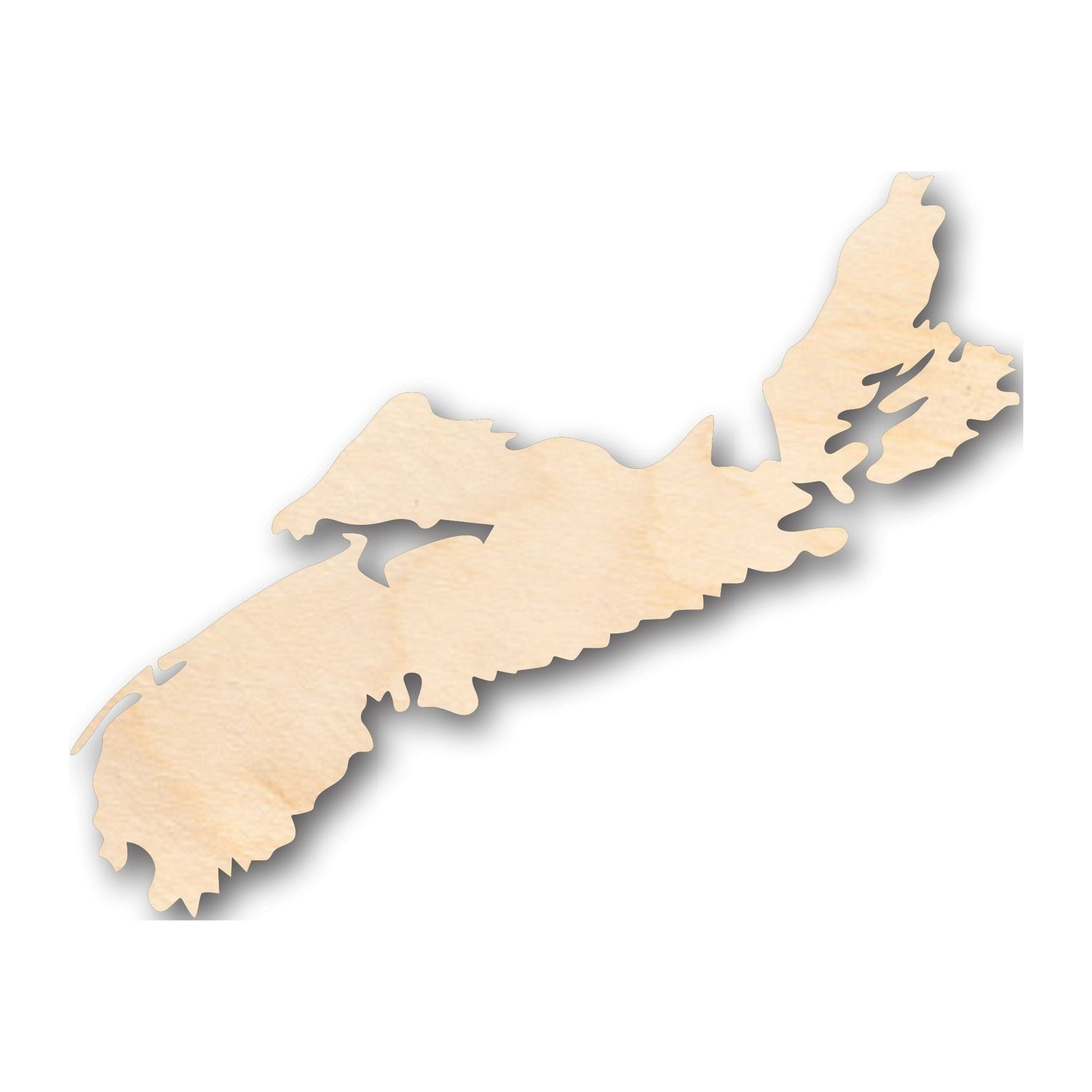 Unfinished Wood Nova Scotia Shape - Craft - up to 46" DIY 46" / 3/4 ...