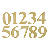 Unfinished Wood Number Set (0-9) in Round Font (4" Tall (2 Full Sets ...
