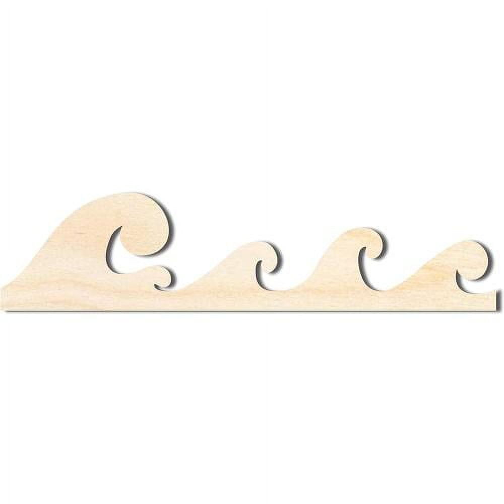 Unfinished Wood Ocean Shape | Craft Cutout | up to 24" DIY 20" / 1/8" - Walmart.com