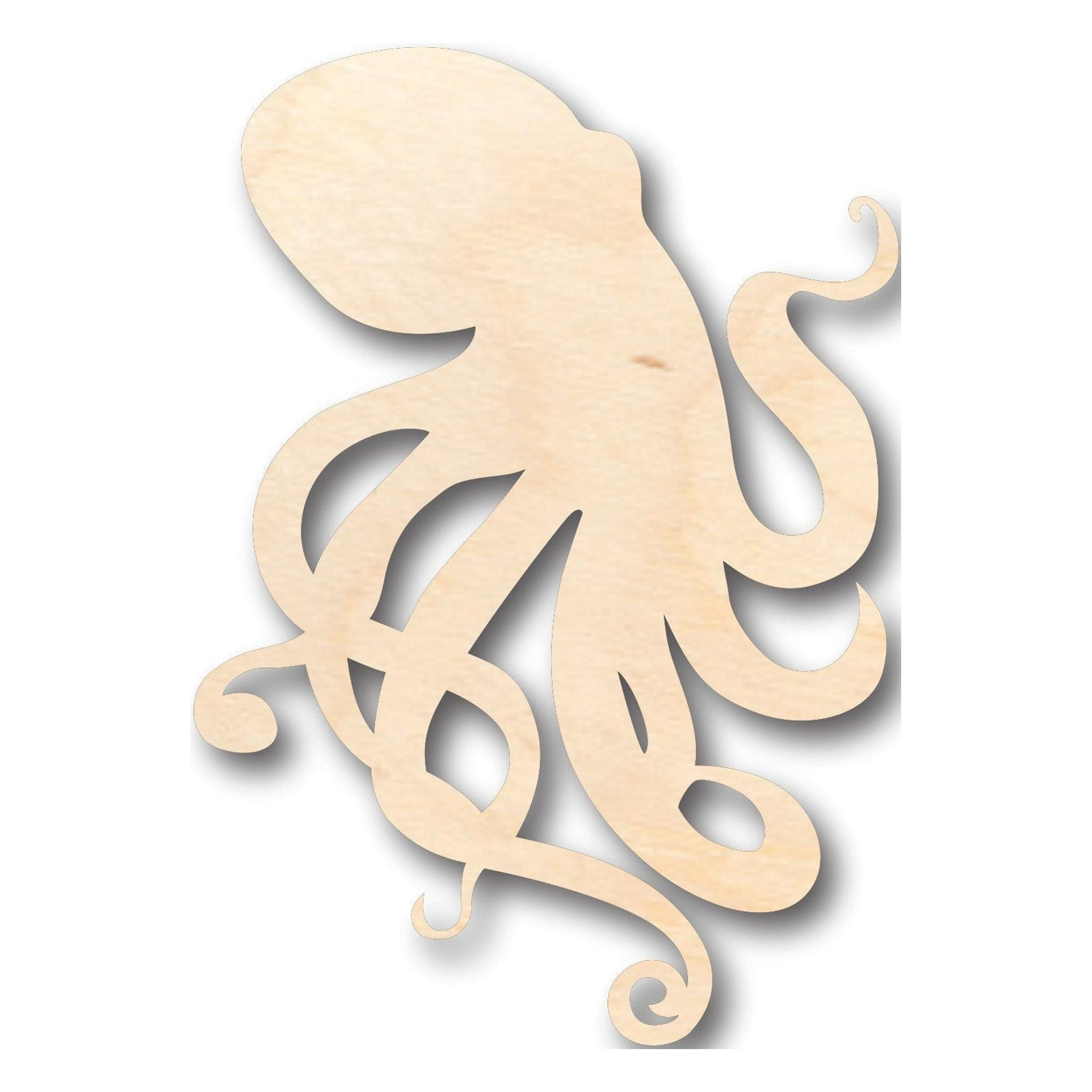 Unfinished Wood Octopus Shape - Craft - up to 46" DIY 12" / 1/2 ...