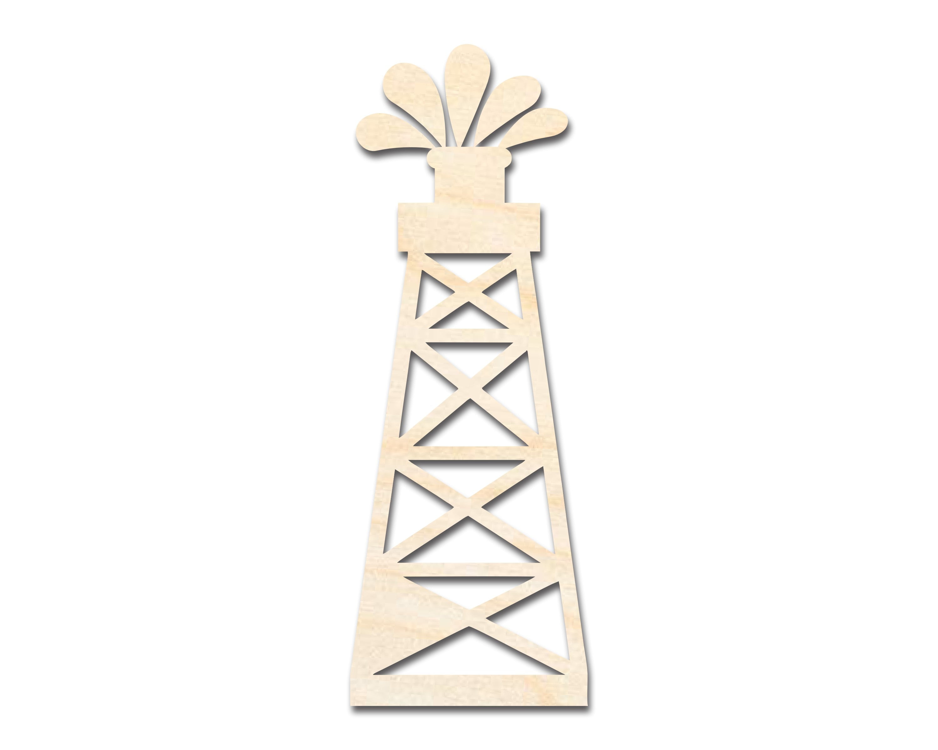 Unfinished Wood Oil Rig Shape | DIY Craft Cutout | up to 46" DIY 24 ...