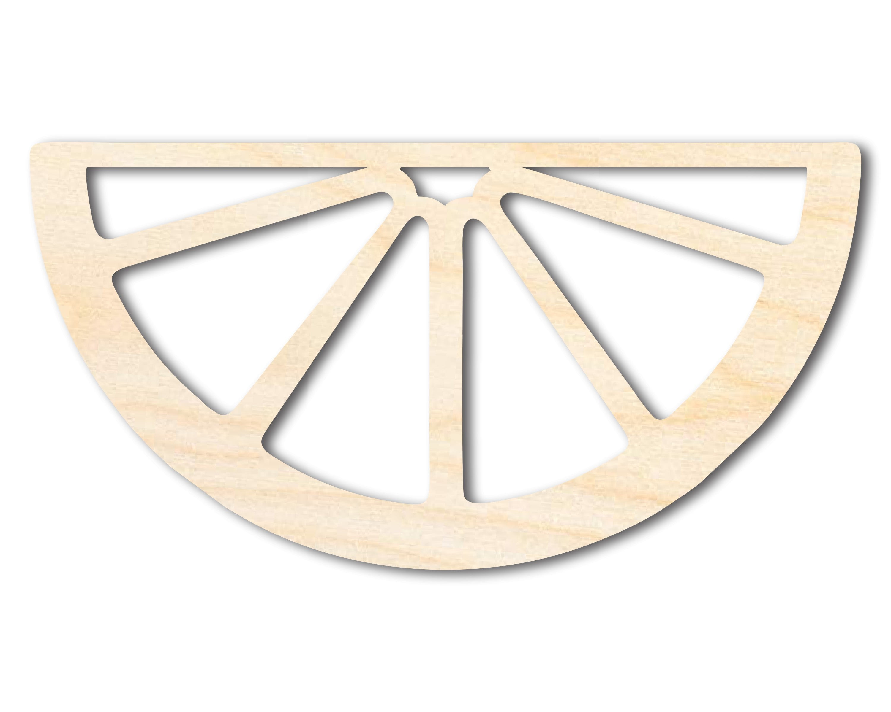 Unfinished Wood Orange Slice Shape | DIY Craft Cutout 4" / 1/2 ...