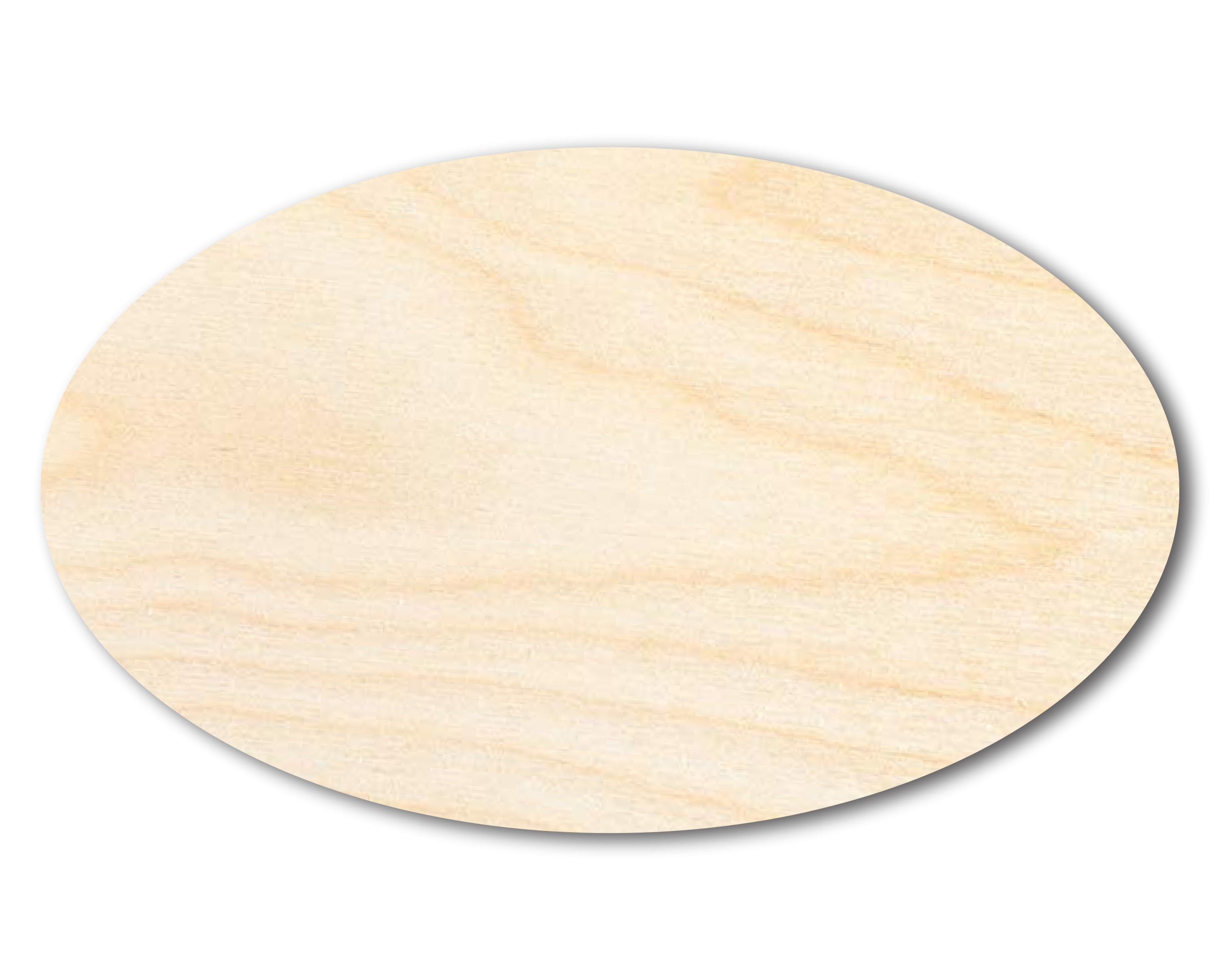 Unfinished Wood Oval Shape - Craft - up to 24" DIY 12" / 1/4" - Walmart.com
