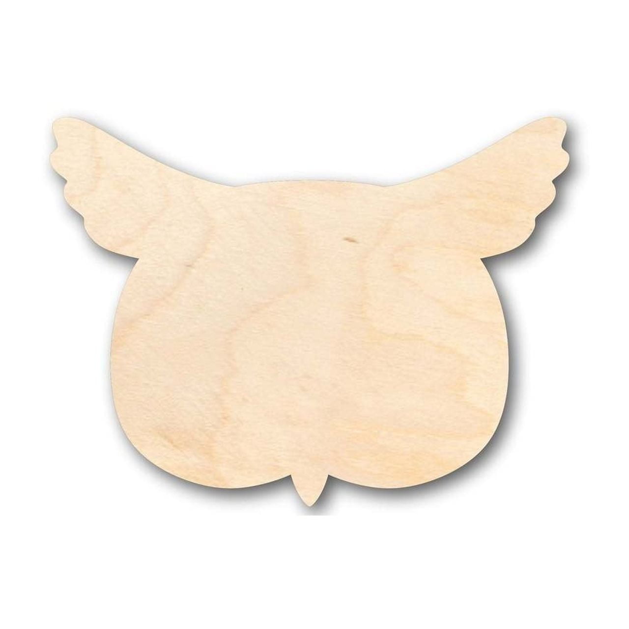 Unfinished Wood Owl Head Shape - Animal - Wildlife - Craft - up to 46 ...