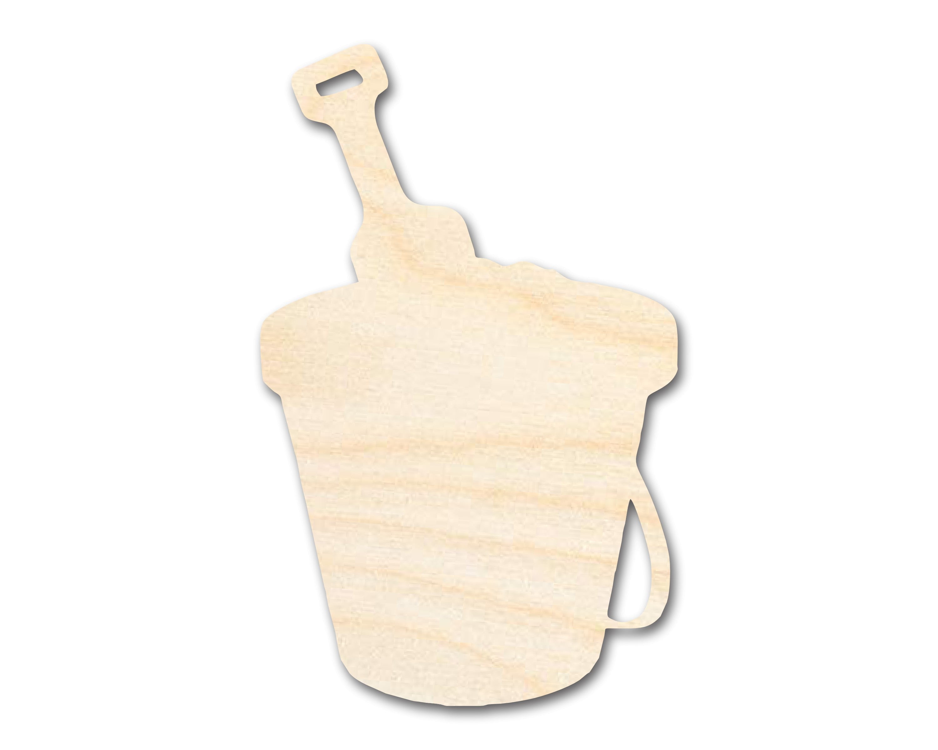 Unfinished Wood Pail and Sand Bucket Shape | DIY Craft Cutout | up to ...