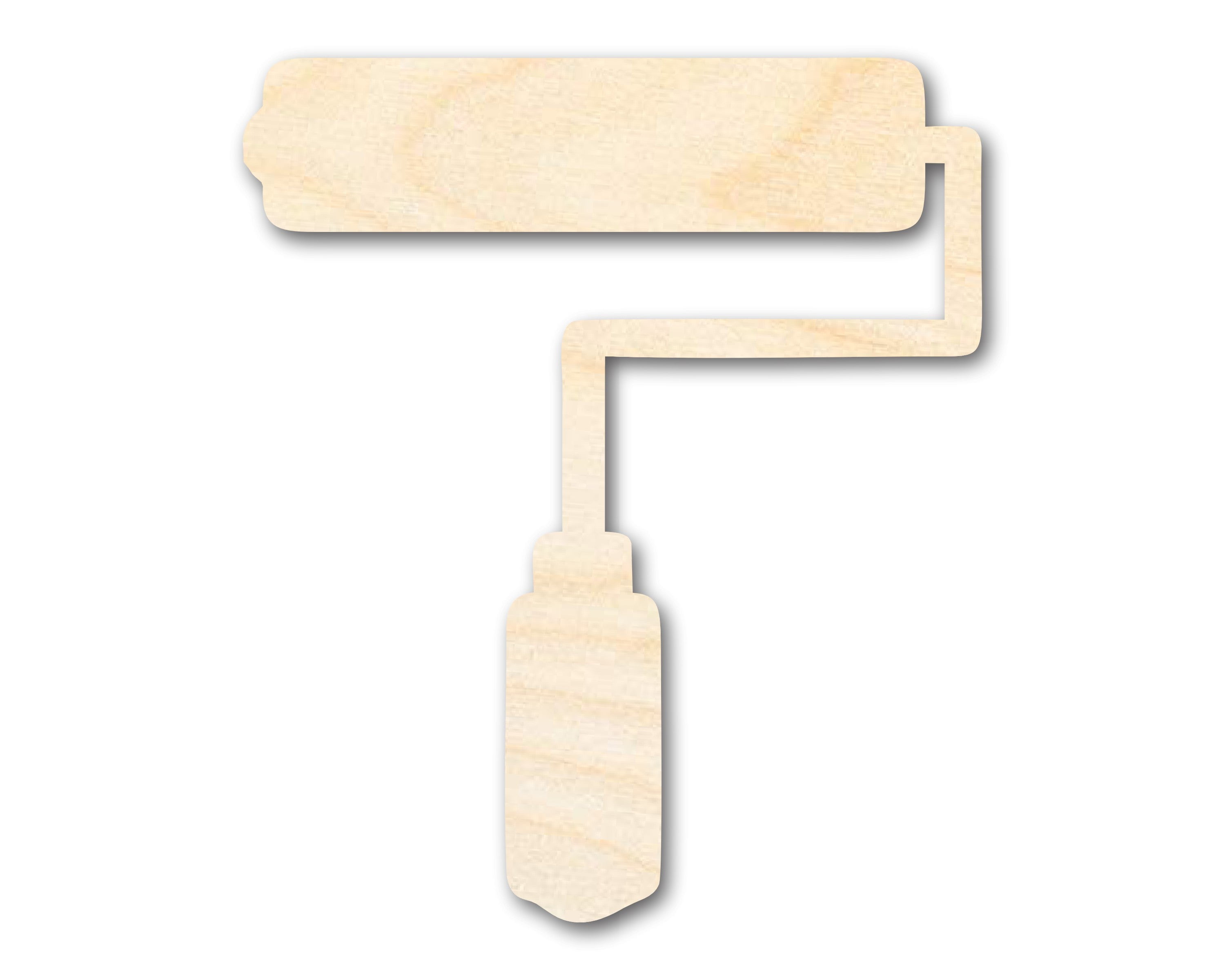 Unfinished Wood Paint Roller Shape | DIY Craft Cutout | up to 46" DIY ...