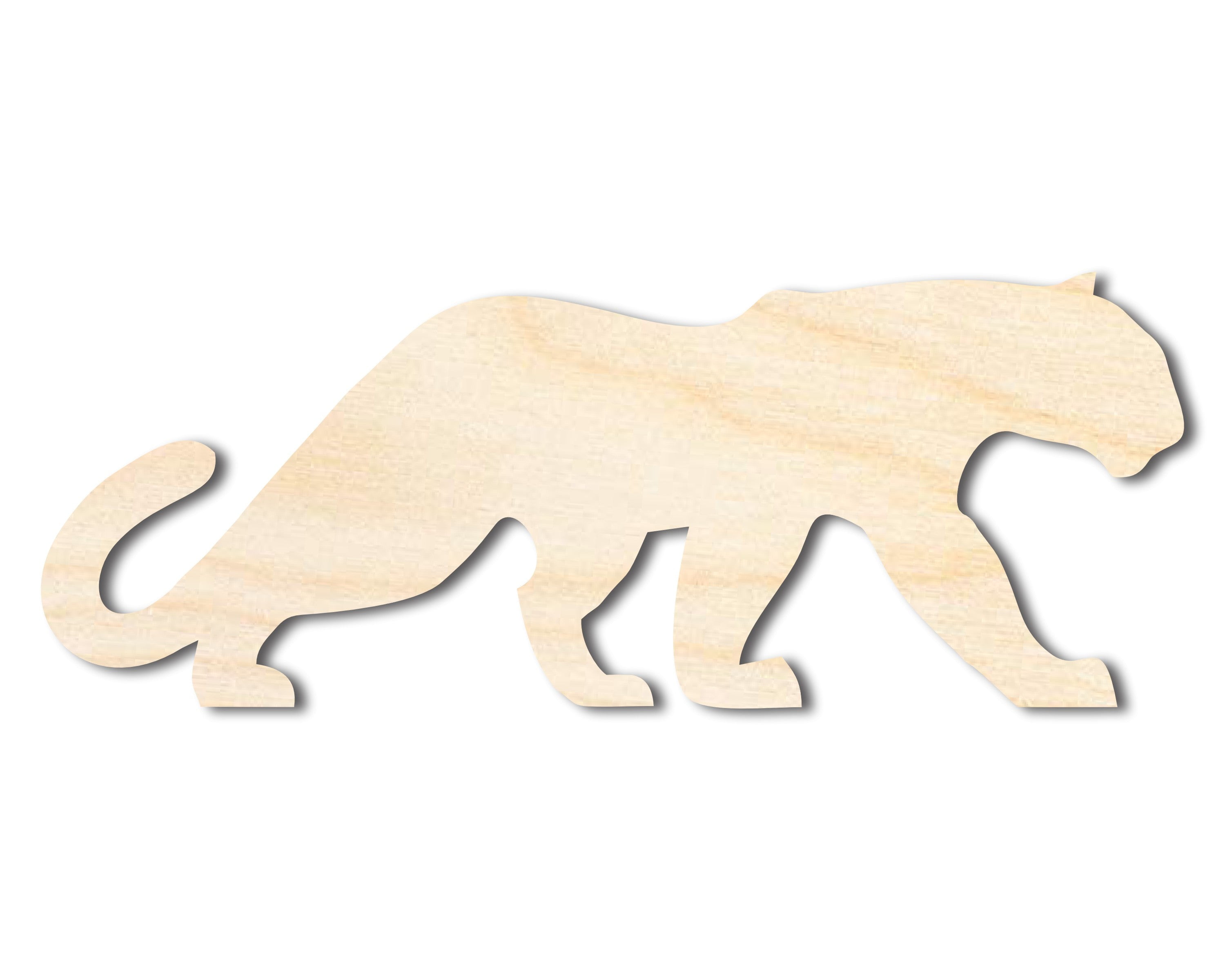 Unfinished Wood Panther Mascot Shape | DIY Craft Cutout | up to 46" DIY ...
