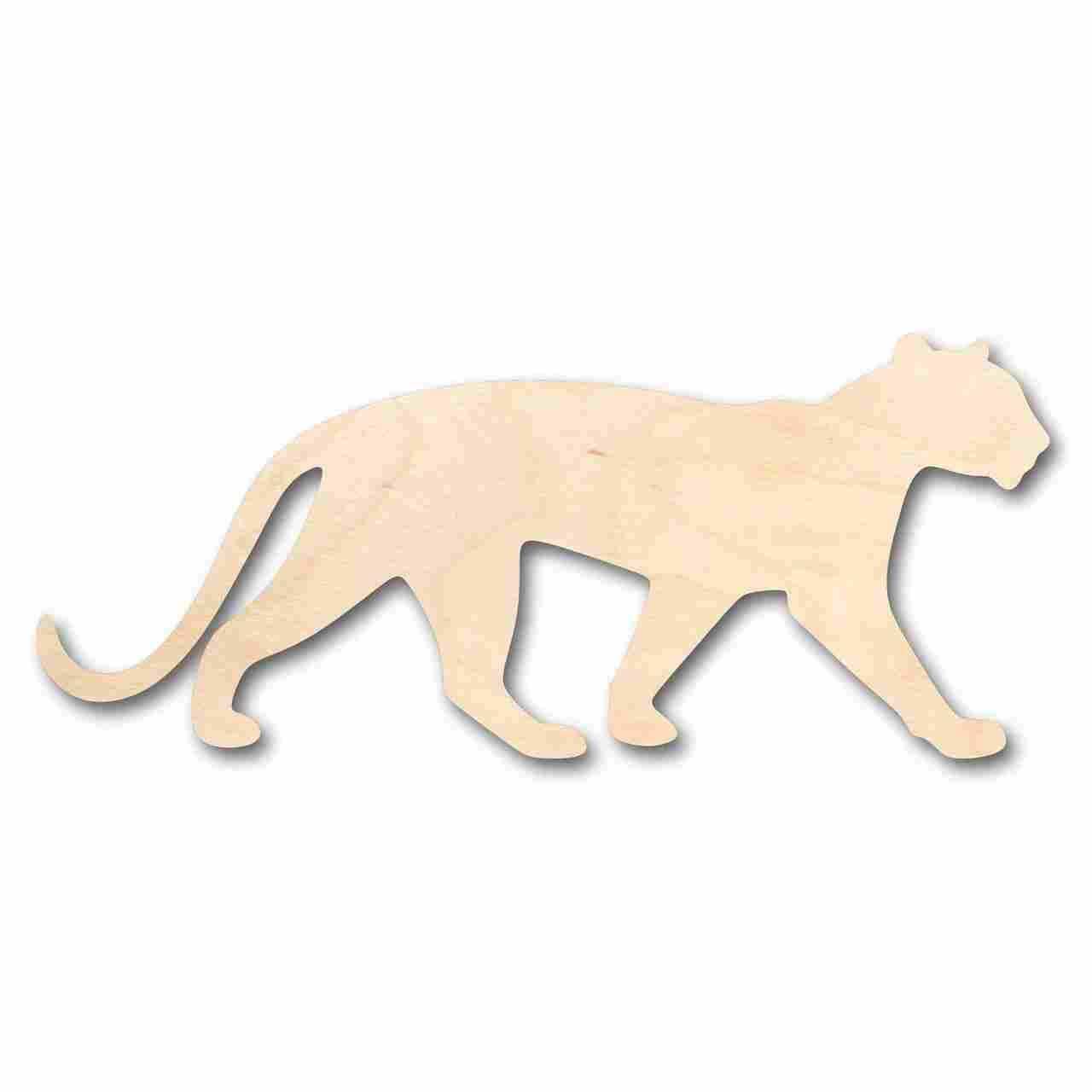 Unfinished Wood Panther Shape - Animal - Wildlife - Craft - up to 46 ...