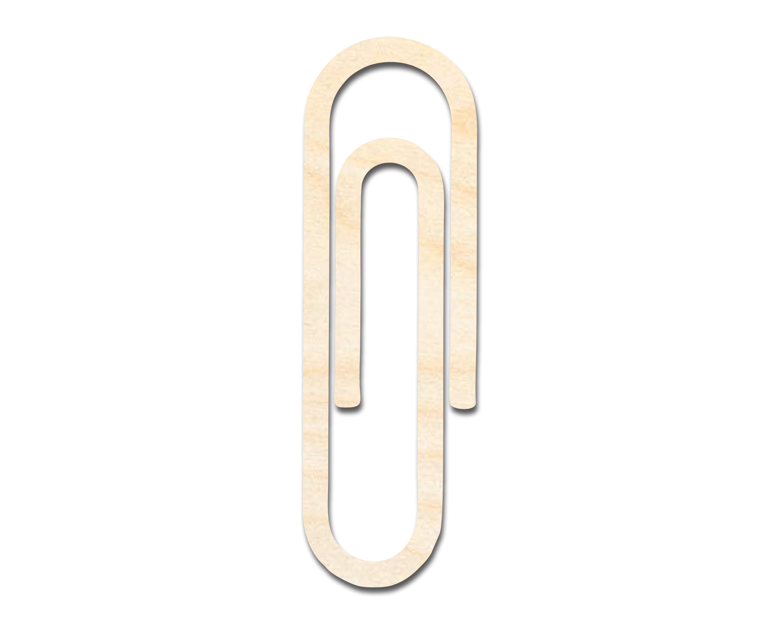 Unfinished Wood Paper Clip Shape | DIY Craft Cutout | up to 46" DIY 30 ...
