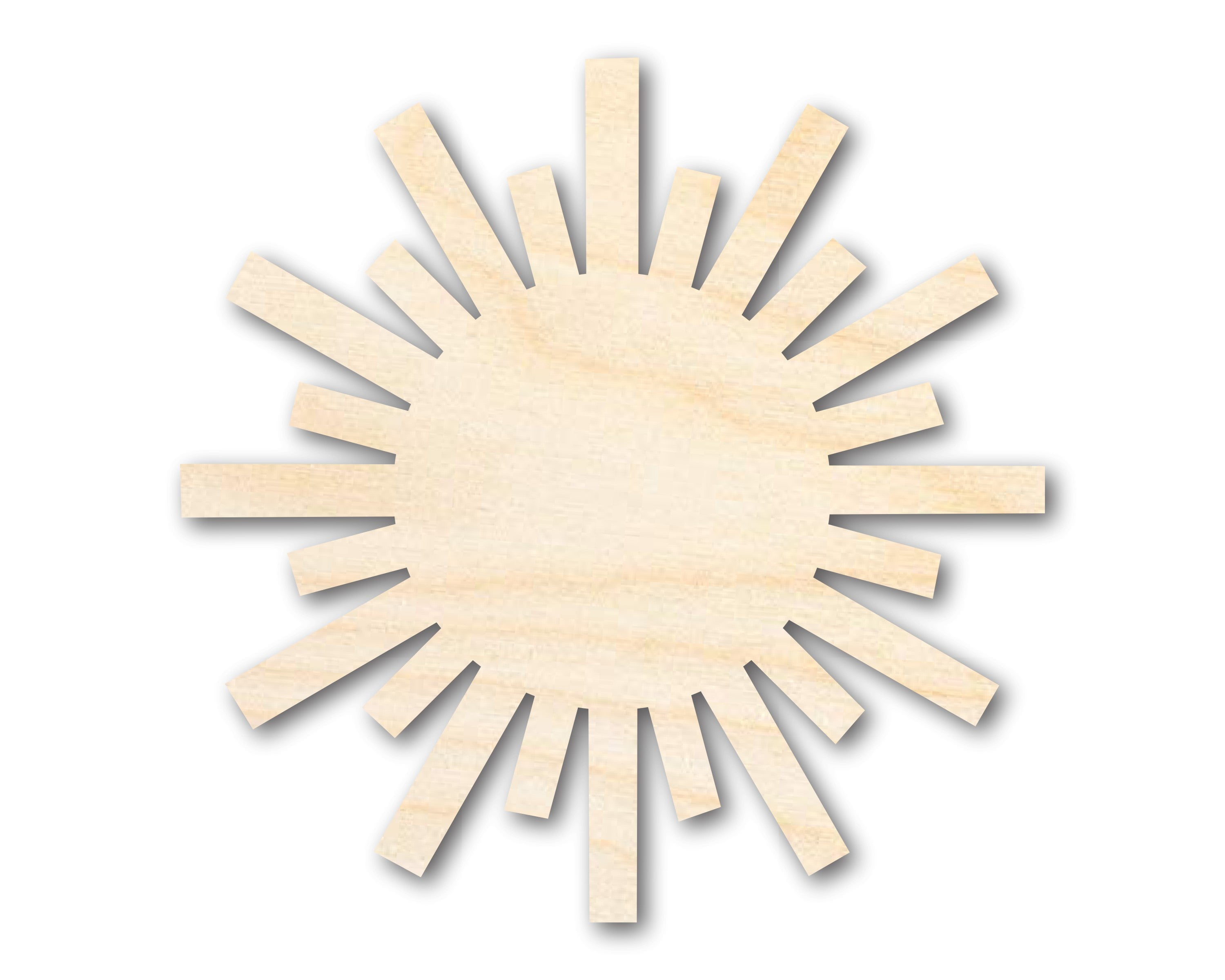 Unfinished Wood Paper Sun Shape | Summer Craft Cutout | up to 24" DIY ...