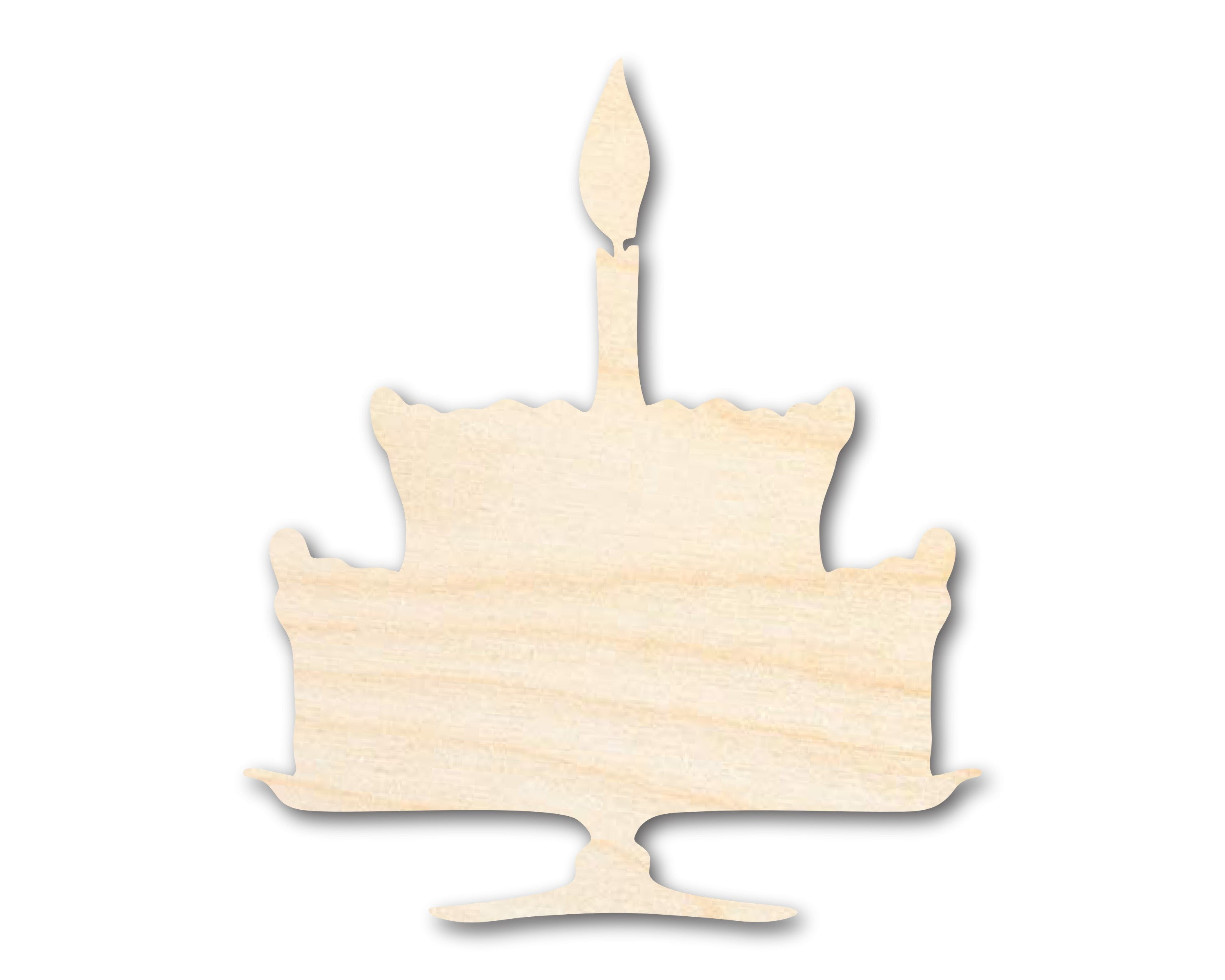 Unfinished Wood Party Cake Shape - Craft - up to 46" 24" / 1/8 ...
