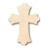 Bigger Better | Unfinished Wood Germanic Cross Shape | DIY Craft Cutout ...