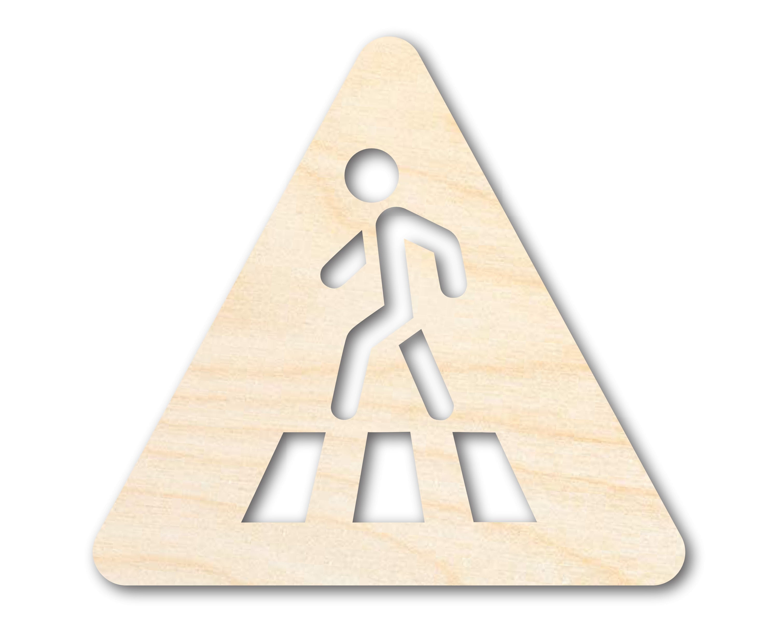 Unfinished Wood Pedestrian Crossing Shape | DIY Craft Cutout | up to 46 ...