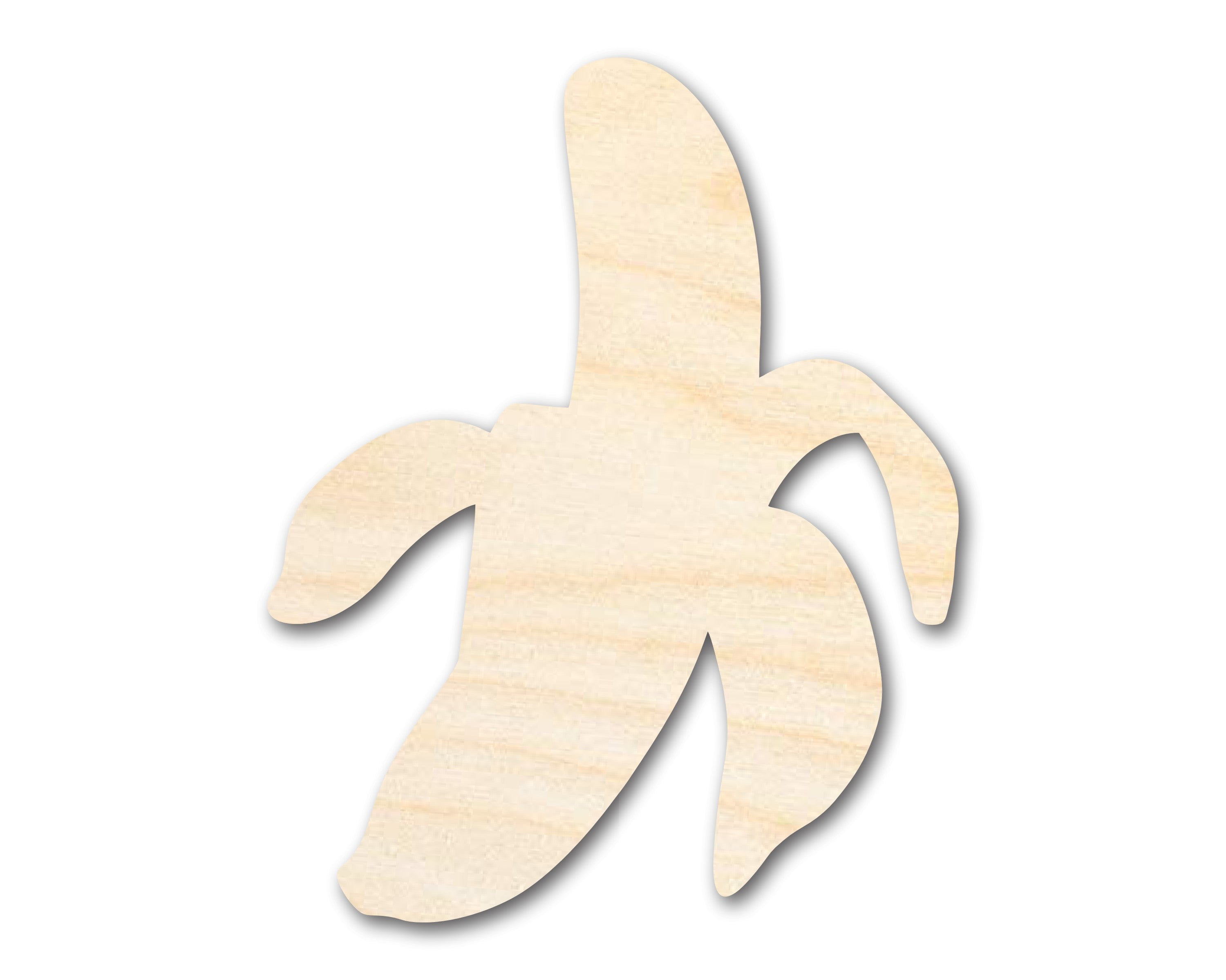 Unfinished Wood Peeled Banana Shape | DIY Craft Cutout | up to 46" DIY ...