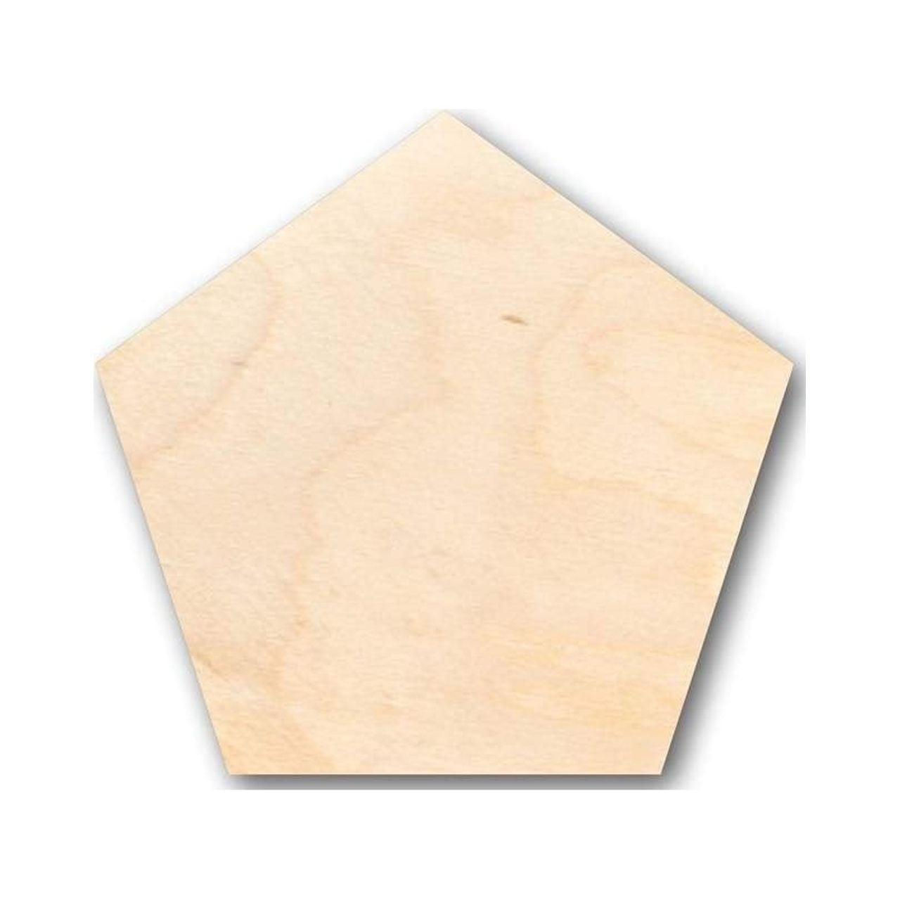 Unfinished Wood Pentagon Shape - Craft - up to 46" DIY 12" / 3/4 ...