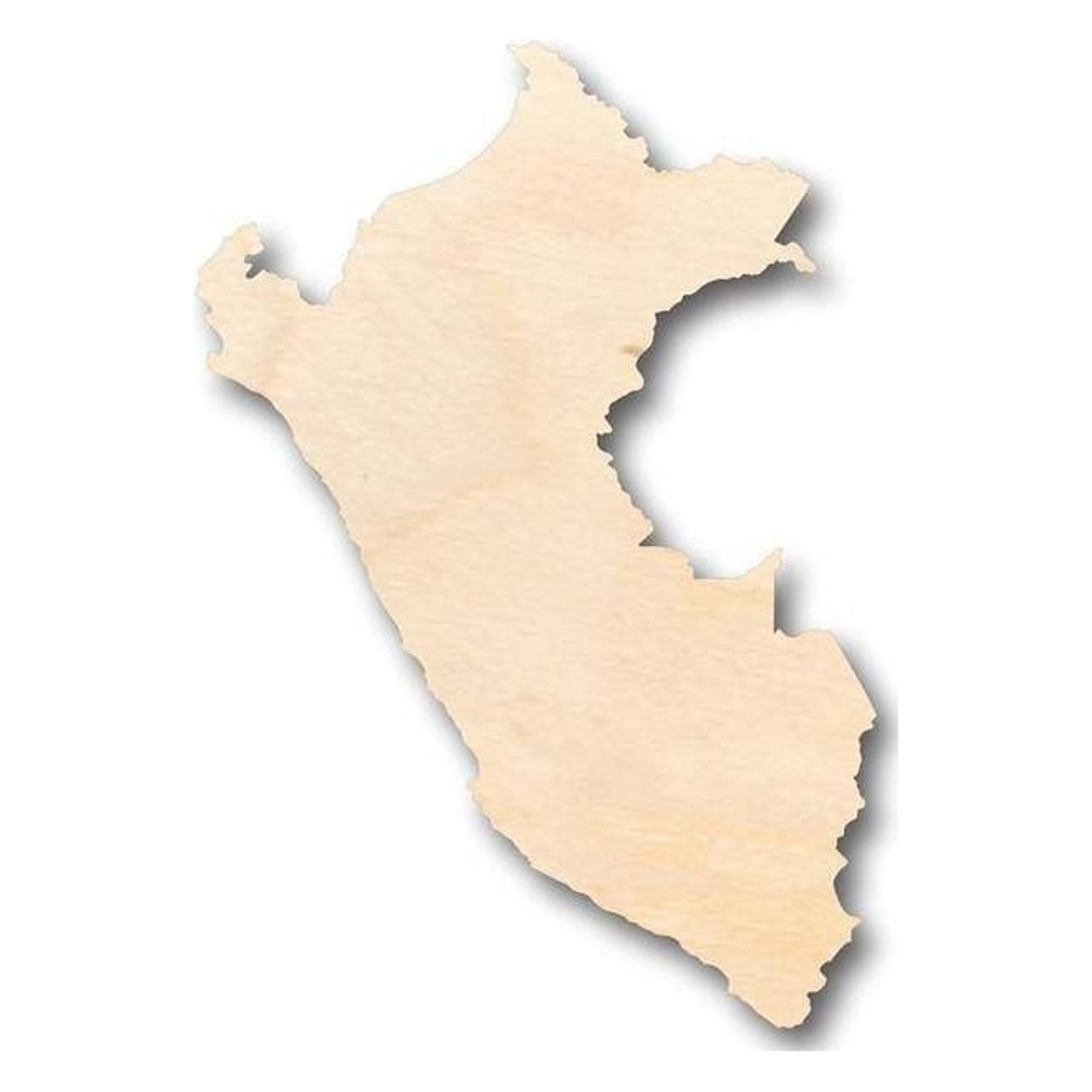 Unfinished Wood Peru Shape - Country - Craft - up to 46" DIY 14" / 1/2 ...