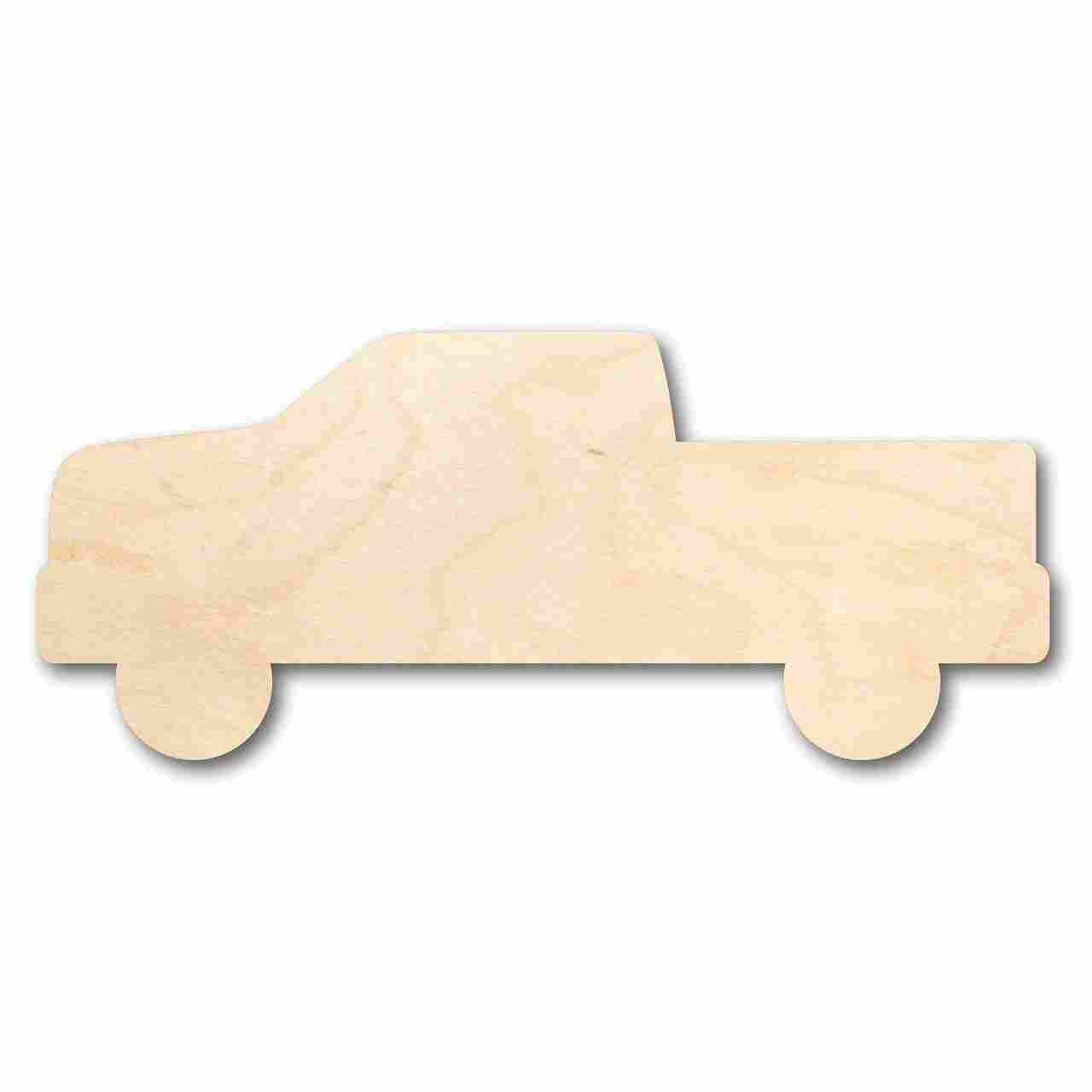 Unfinished Wood Pickup Truck Shape - Craft - up to 46" DIY 14" / 1/2 ...