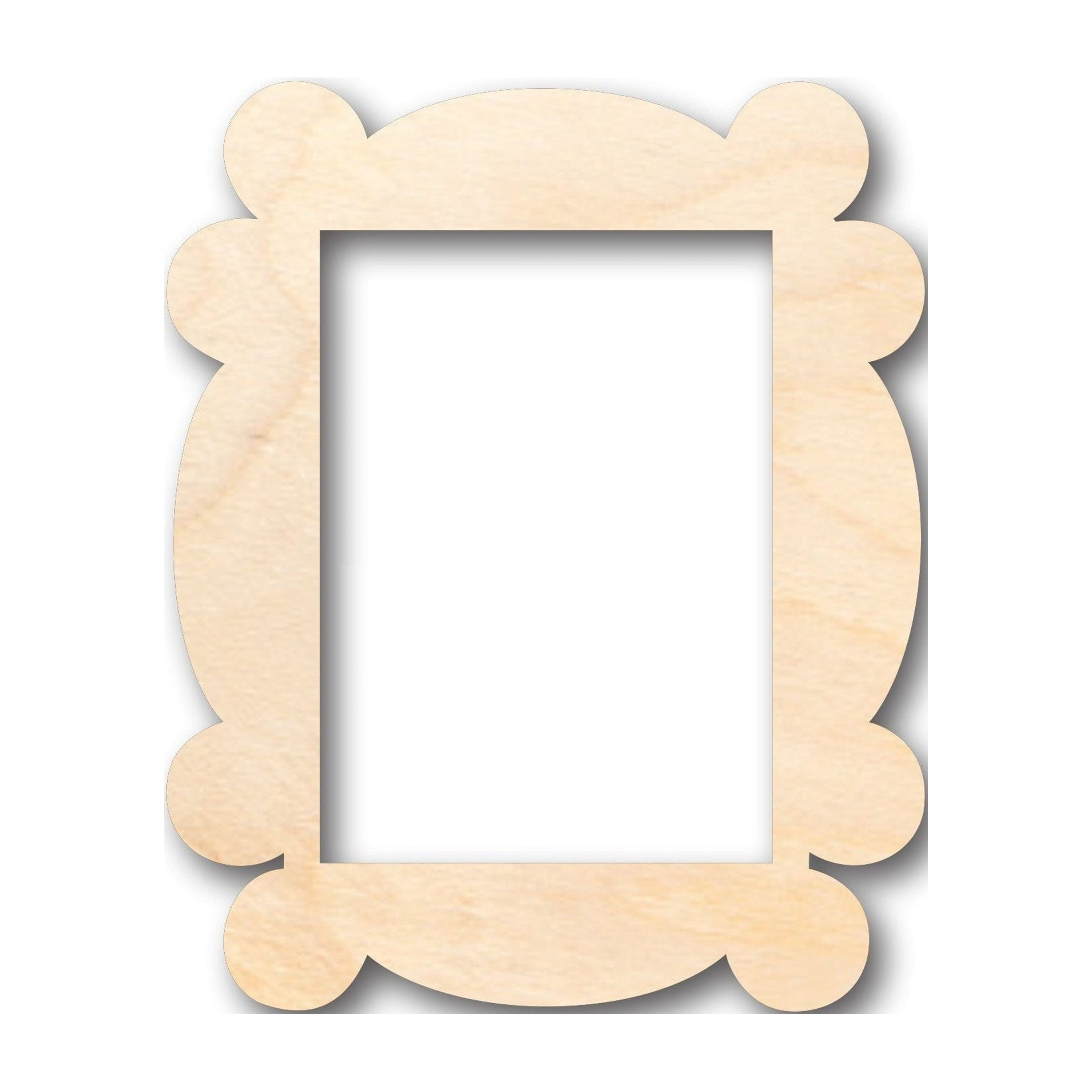 Unfinished Wood Picture Frame Shape - Craft - up to 46" DIY 24" / 1/2 ...