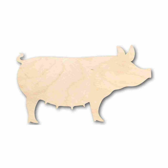 Unfinished Wood Pig Sow Shape - Farm Animal - Craft - up to 46" DIY 3 ...