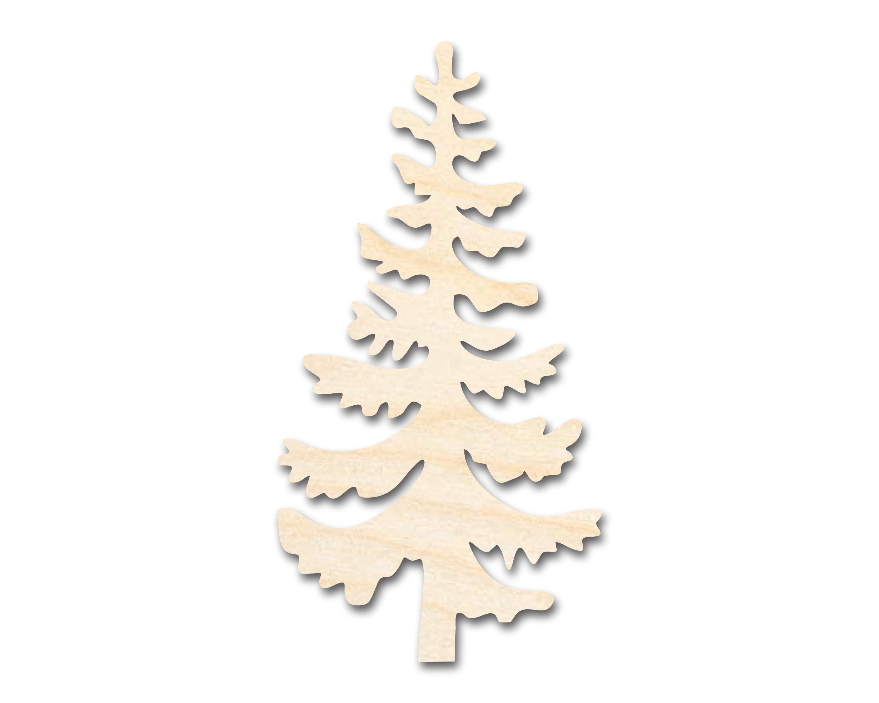 Unfinished Wood Pine Tree Shape - Craft - up to 46" 6" / 1/8" - Walmart.com