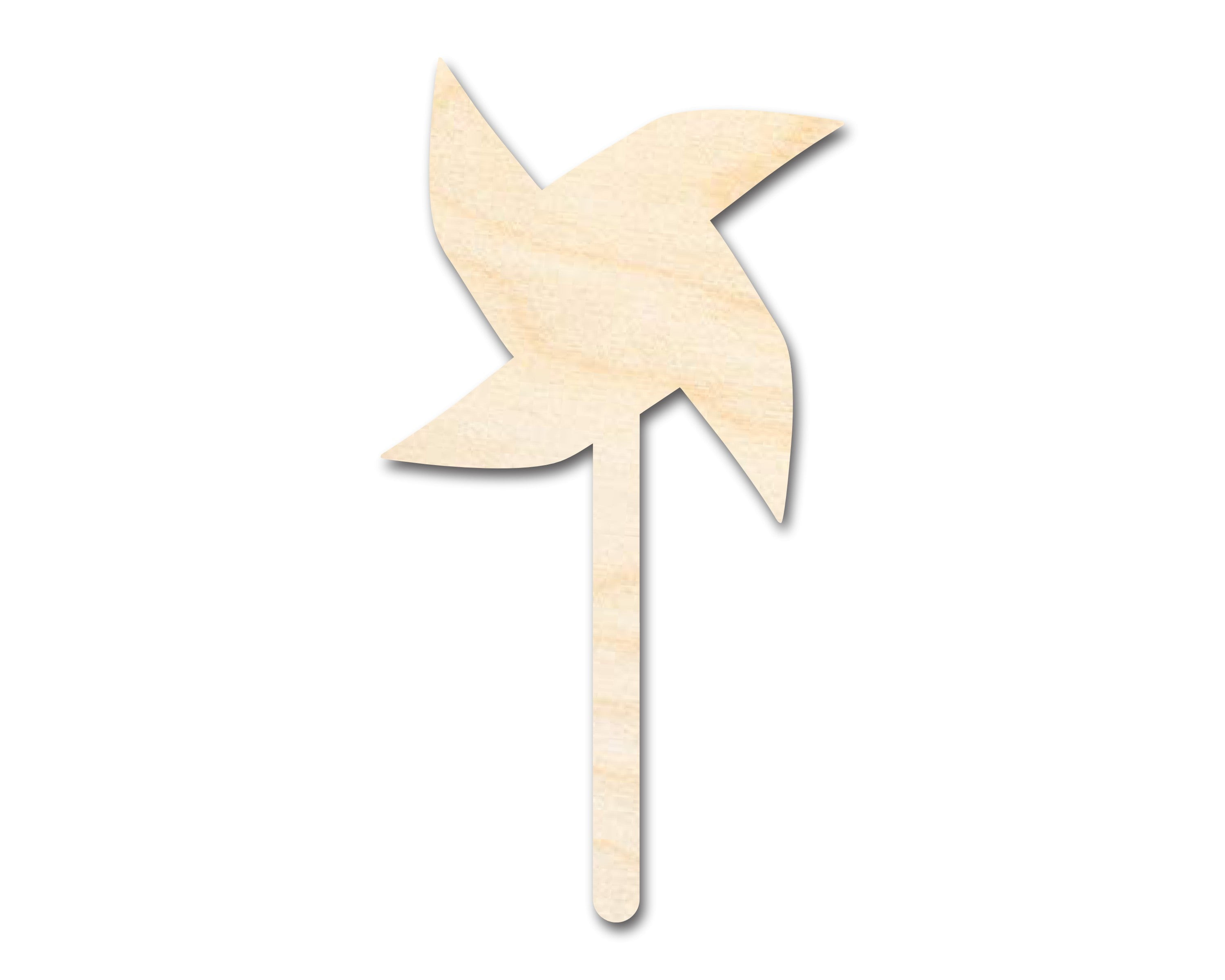 Unfinished Wood Pinwheel Shape | DIY Craft Cutout | up to 46" DIY 7 ...