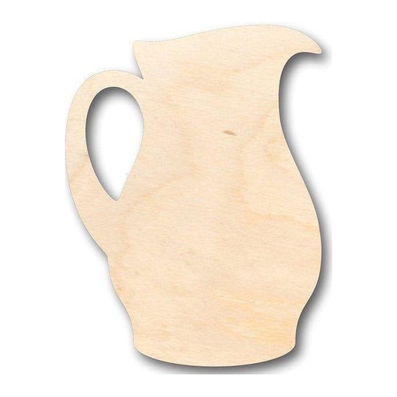 Unfinished Wood Pitcher Shape - Kitchen - Lemonade - Tea - Water ...