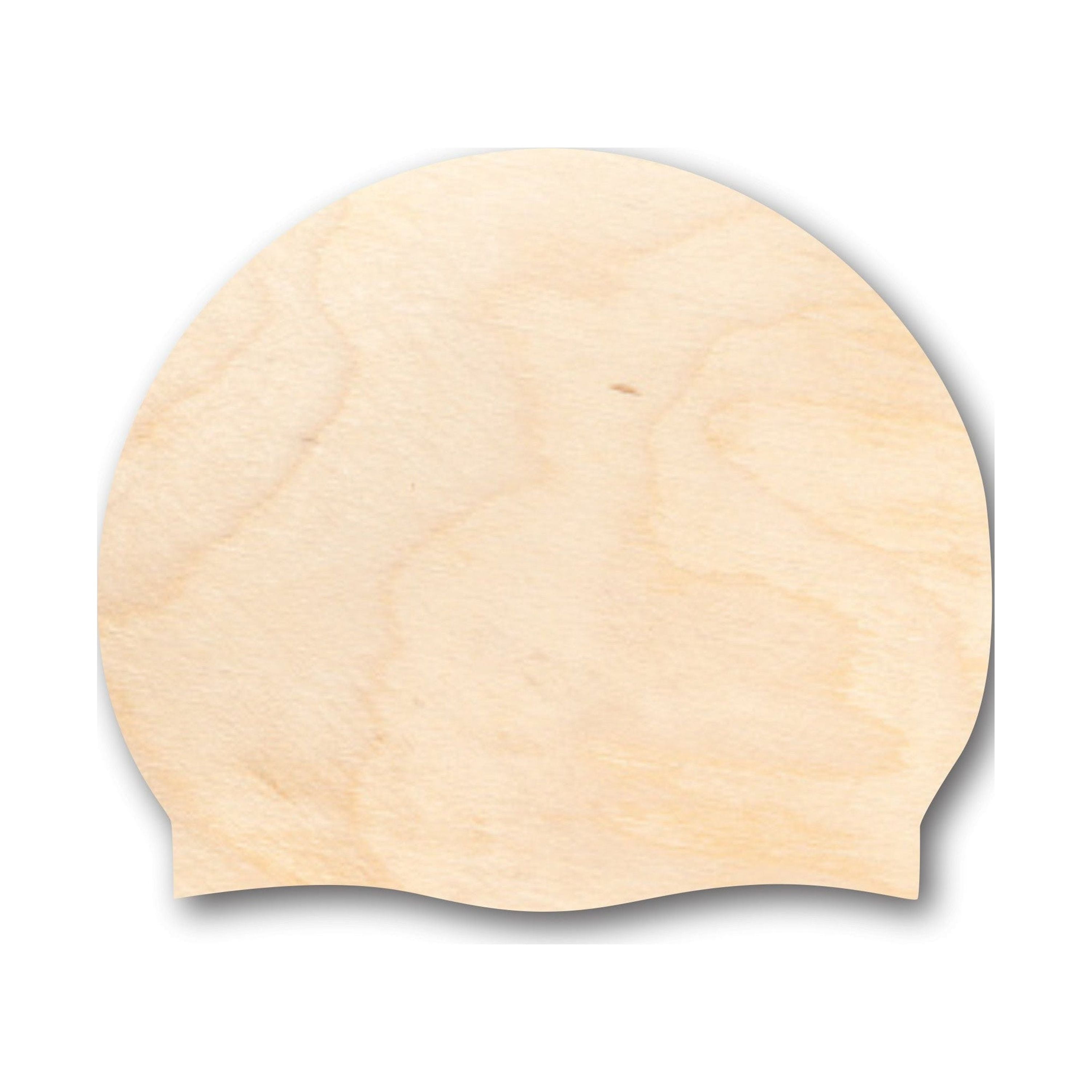 Unfinished Wood Plain Swim Cap Shape - Craft - up to 46" DIY 6" / 1/4 ...