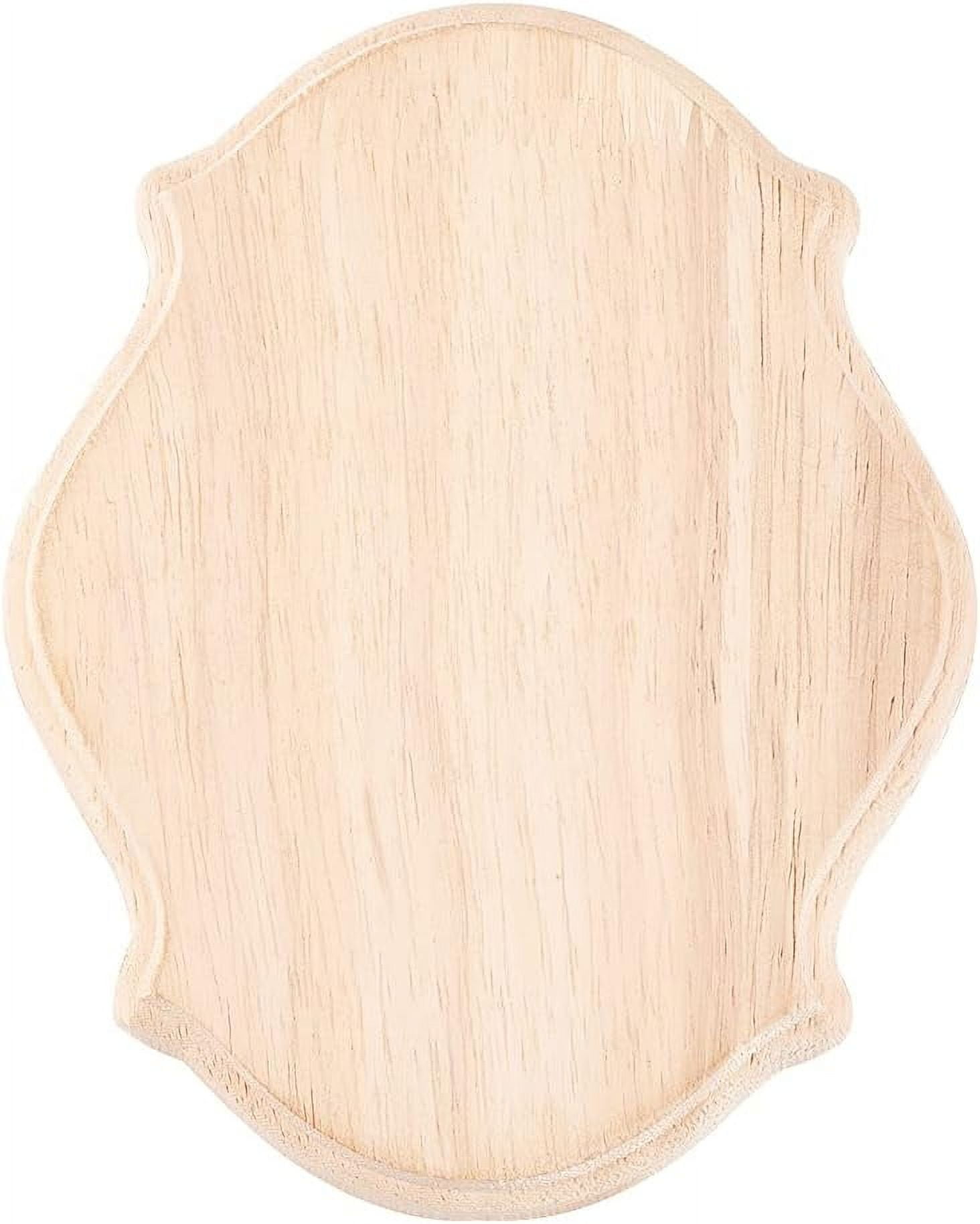 Unfinished Wood Plaque 5.9x4.8x0.7inch Oval Wooden Blank Signboards ...