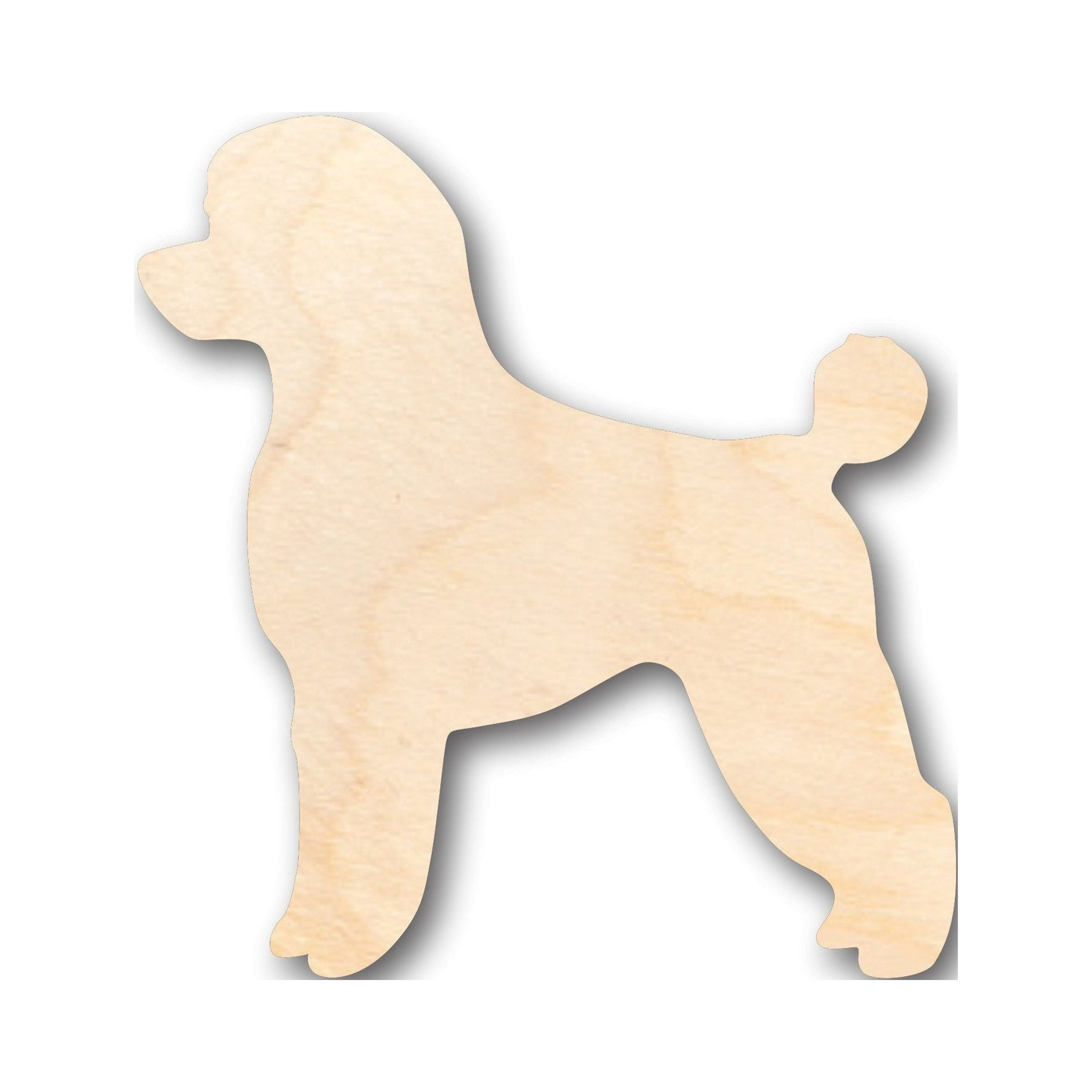 Unfinished Wood Poddle Dog Shape - Craft - up to 46" DIY 6" / 1/4 ...