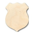 Unfinished Wood Police Badge Shape - Craft - up to 46" DIY 42" / 3/4 ...