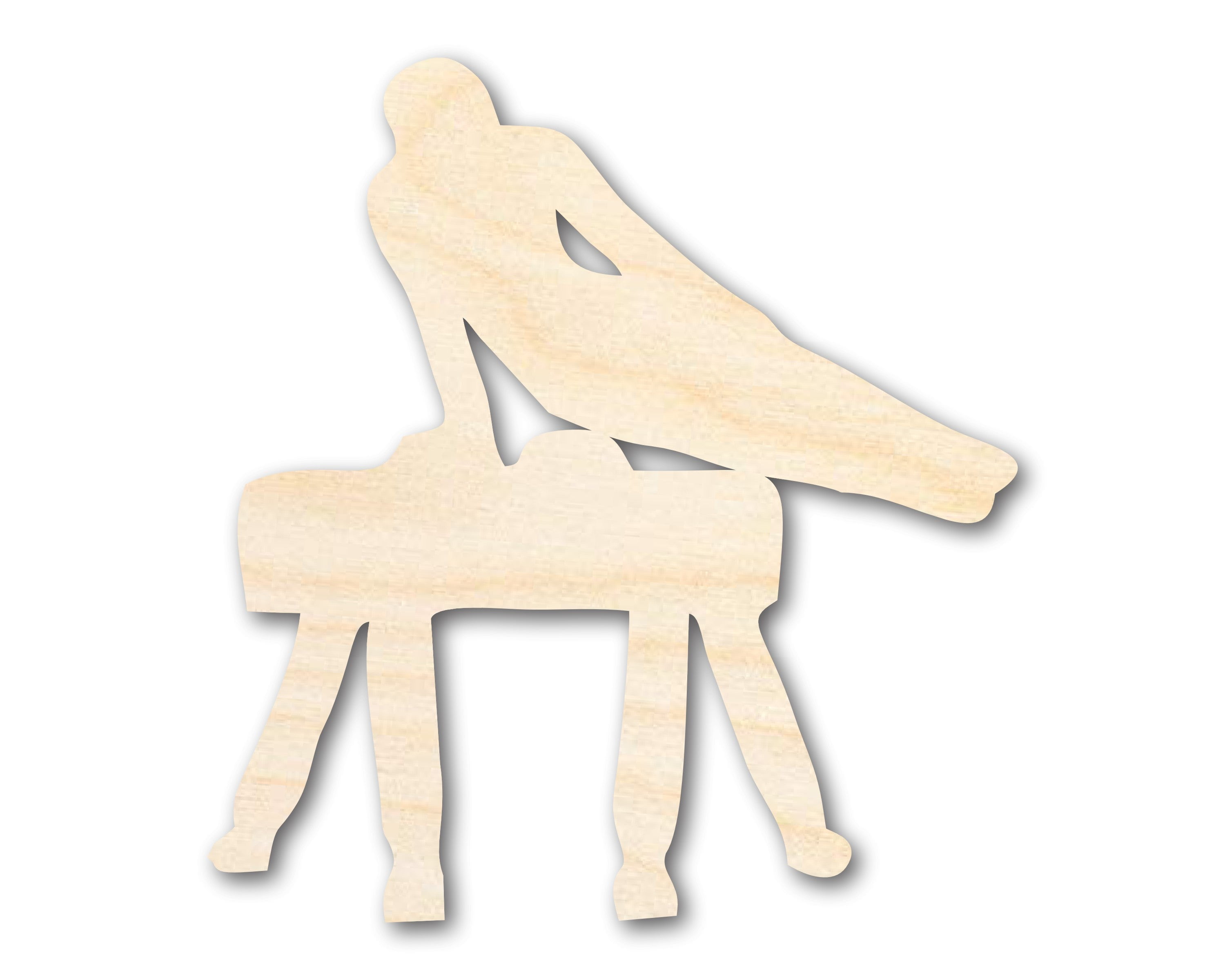 Unfinished Wood Pommel Horse Shape | DIY Craft Cutout 5" / 1/4 ...