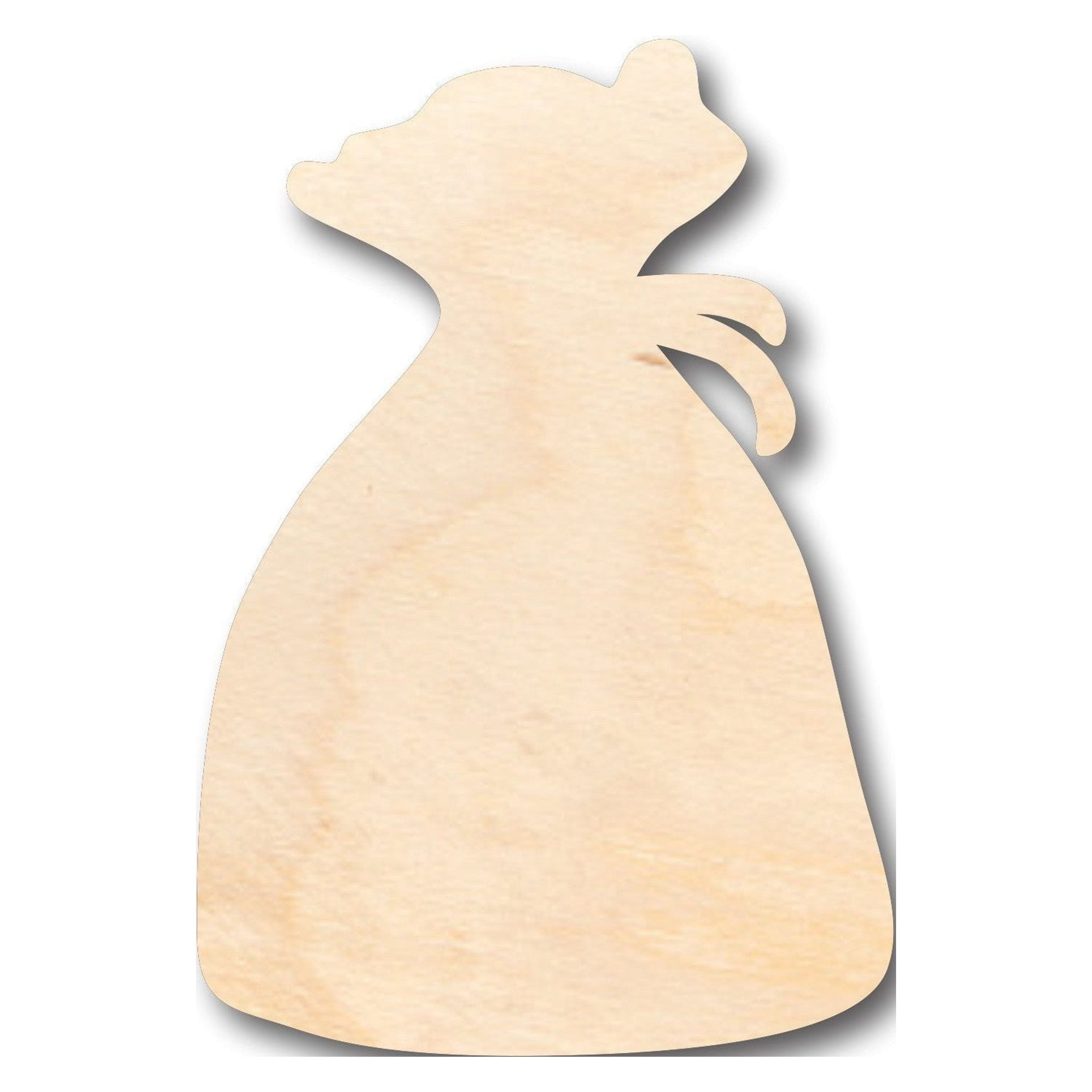 Unfinished Wood Pouch Hand Dice Bag Shape - Craft - up to 46" DIY 16 ...