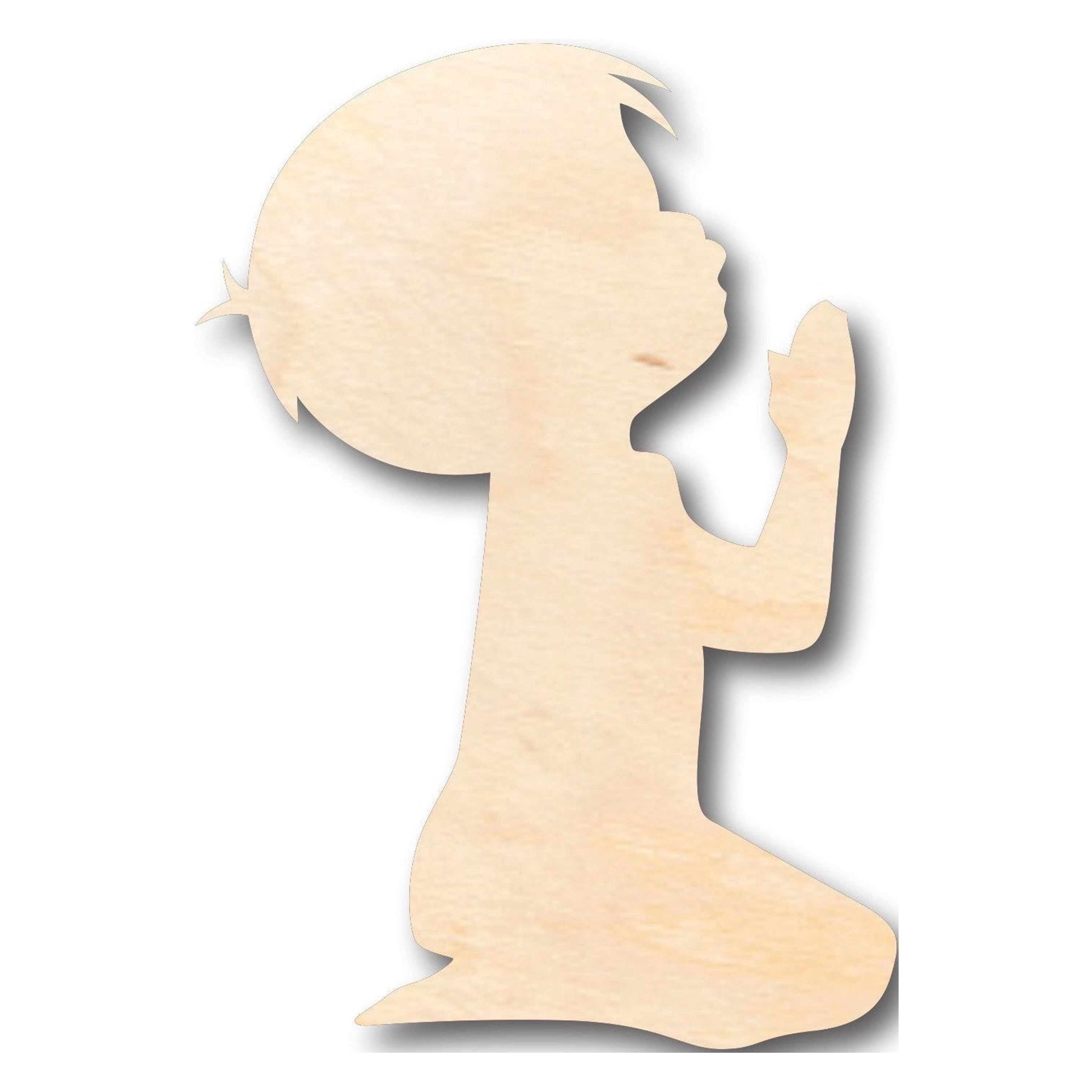 Unfinished Wood Praying Boy Shape - Craft - up to 46" DIY 8" / 1/2 ...
