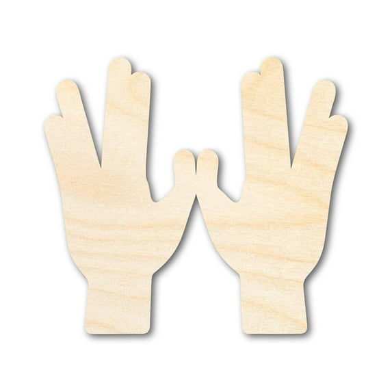 Unfinished Wood Priestly Blessing Hands Shape | DIY Craft Cutout | up ...