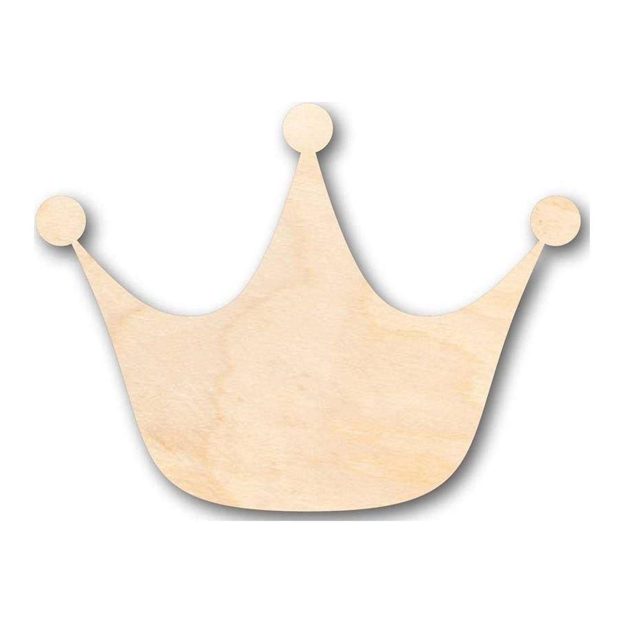 Unfinished Wood Princess Crown Shape - Royalty - Craft - up to 24" DIY ...